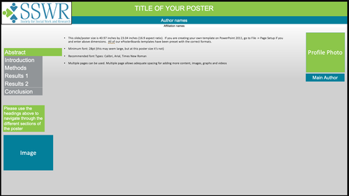 SSWR 2025 In-Person Presenters Community Site — ePosterBoards