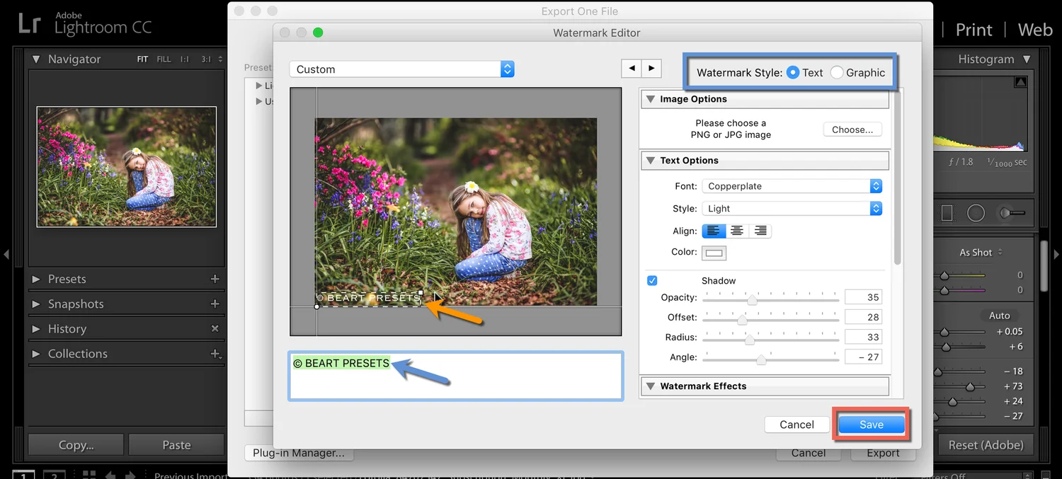 How to Watermark Your Photos in Lightroom