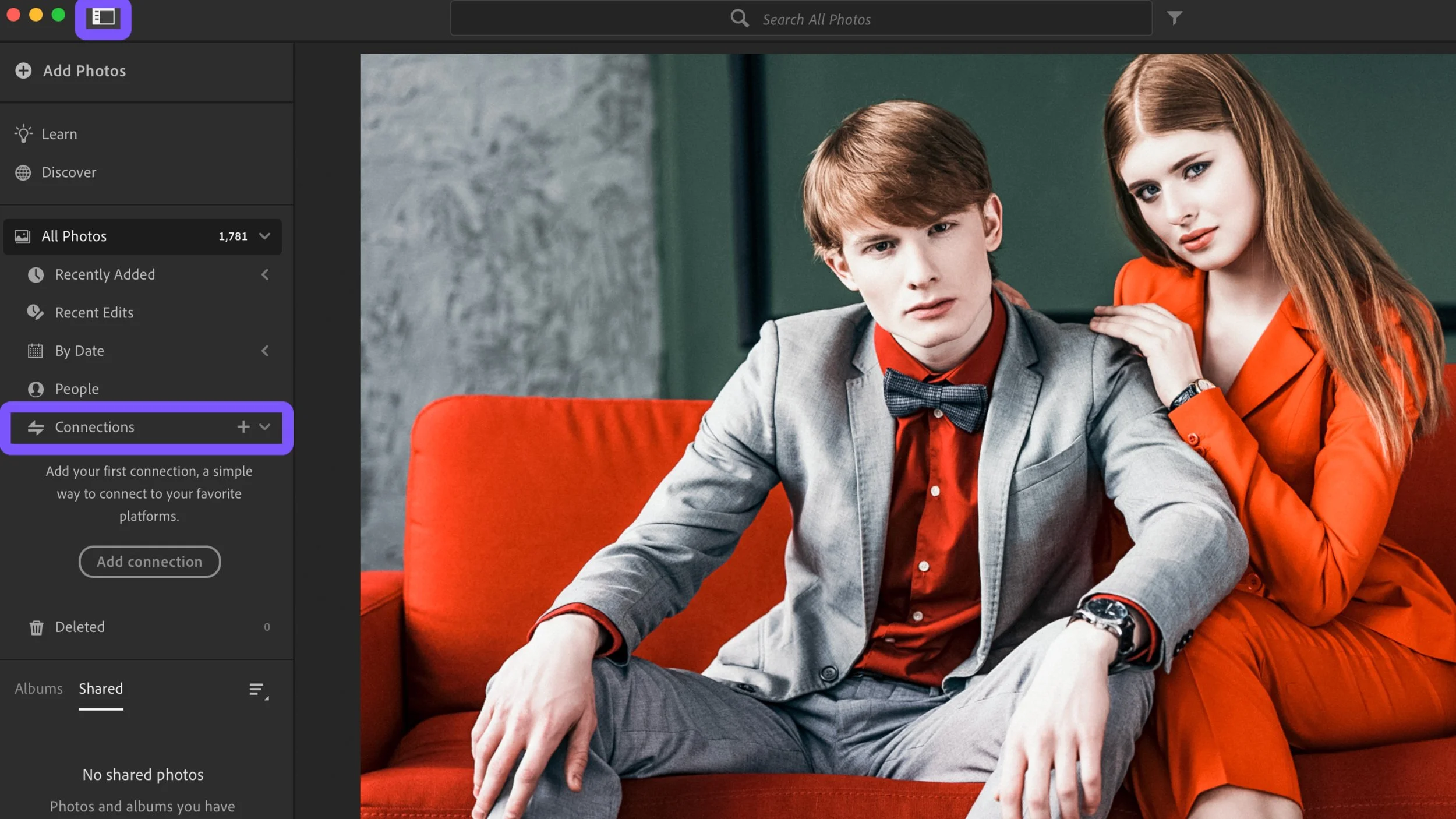 Making Connections in Lightroom Cloud