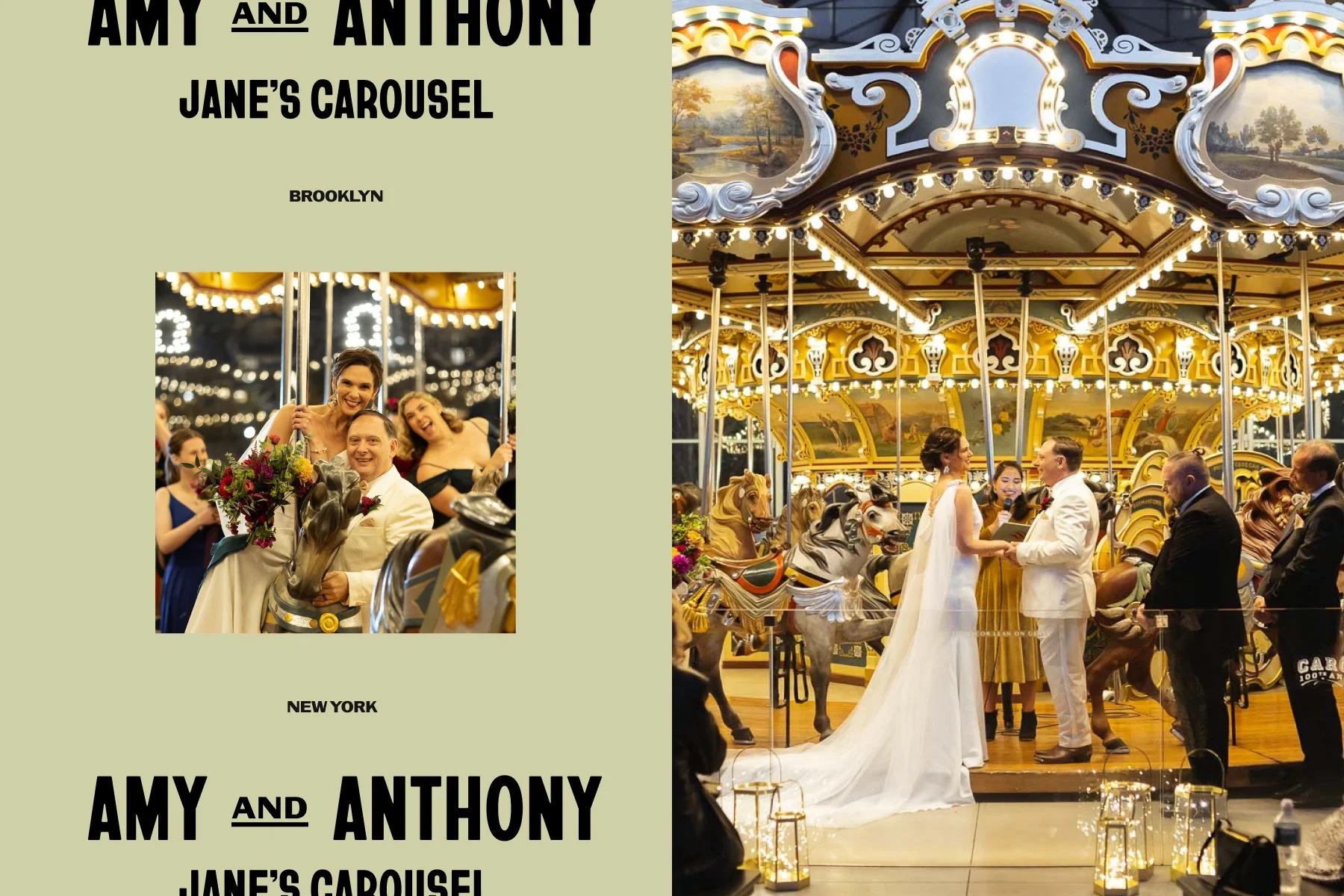 Jane's Carousel Wedding | Amy & Anthony