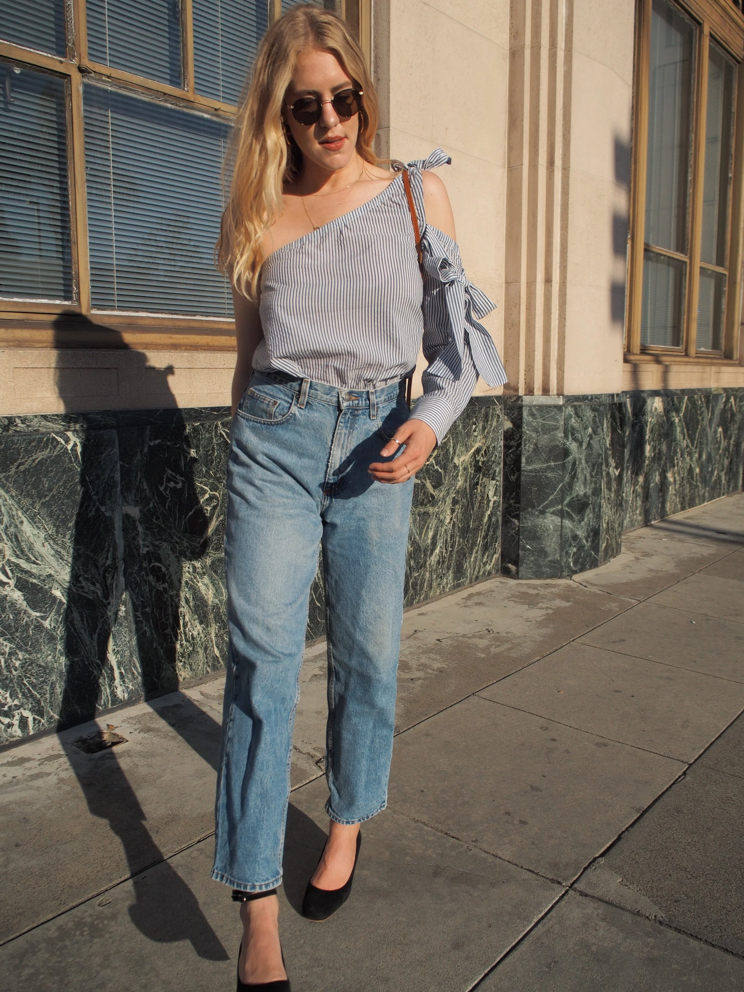 One Shoulder Blouses For A Day In The City — TAYLR ANNE