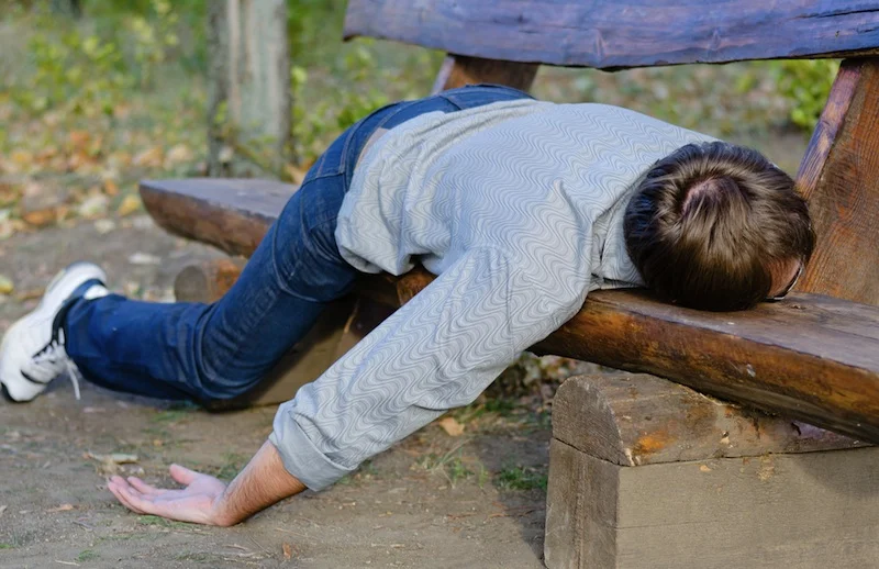 Exhausted Person