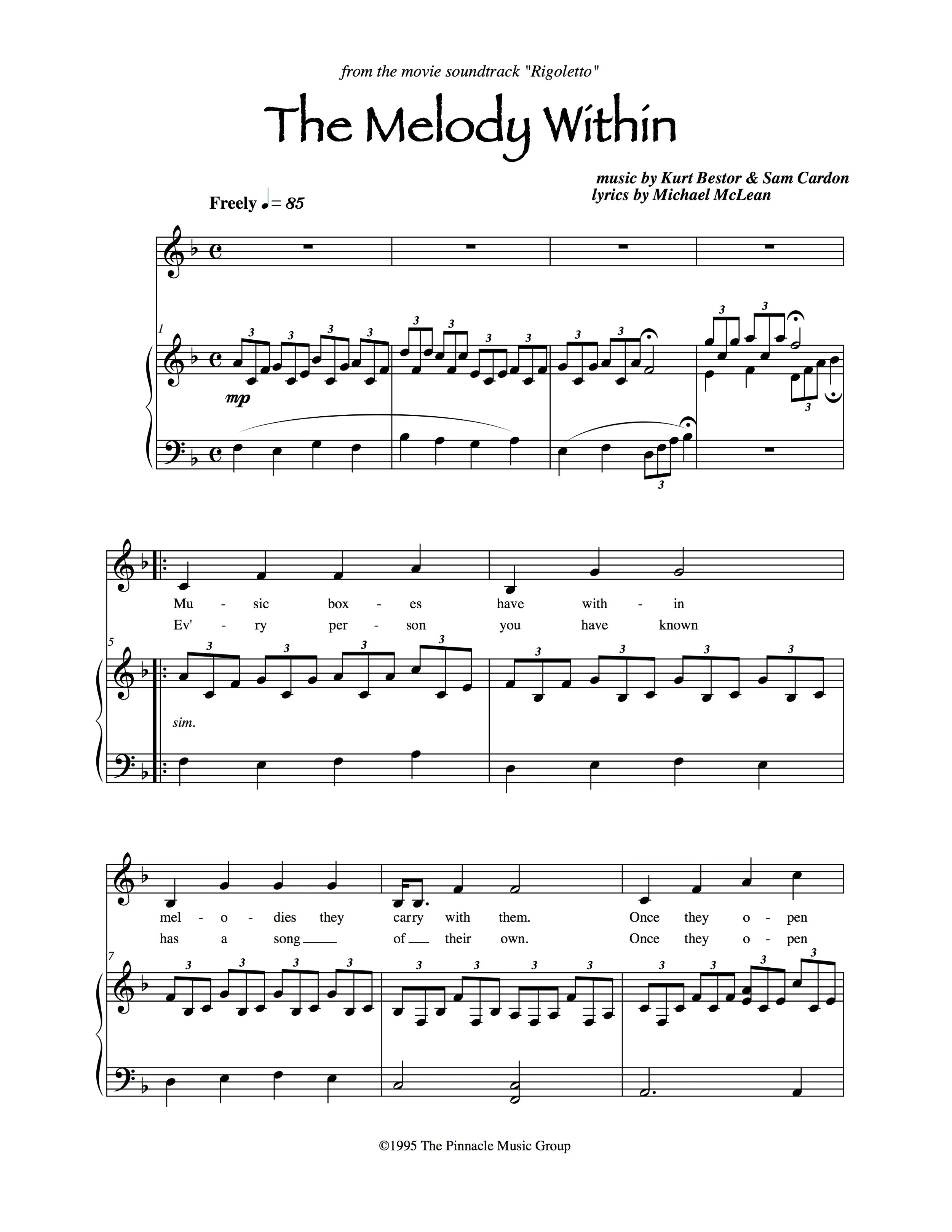 The Melody Within — Kurt Bestor