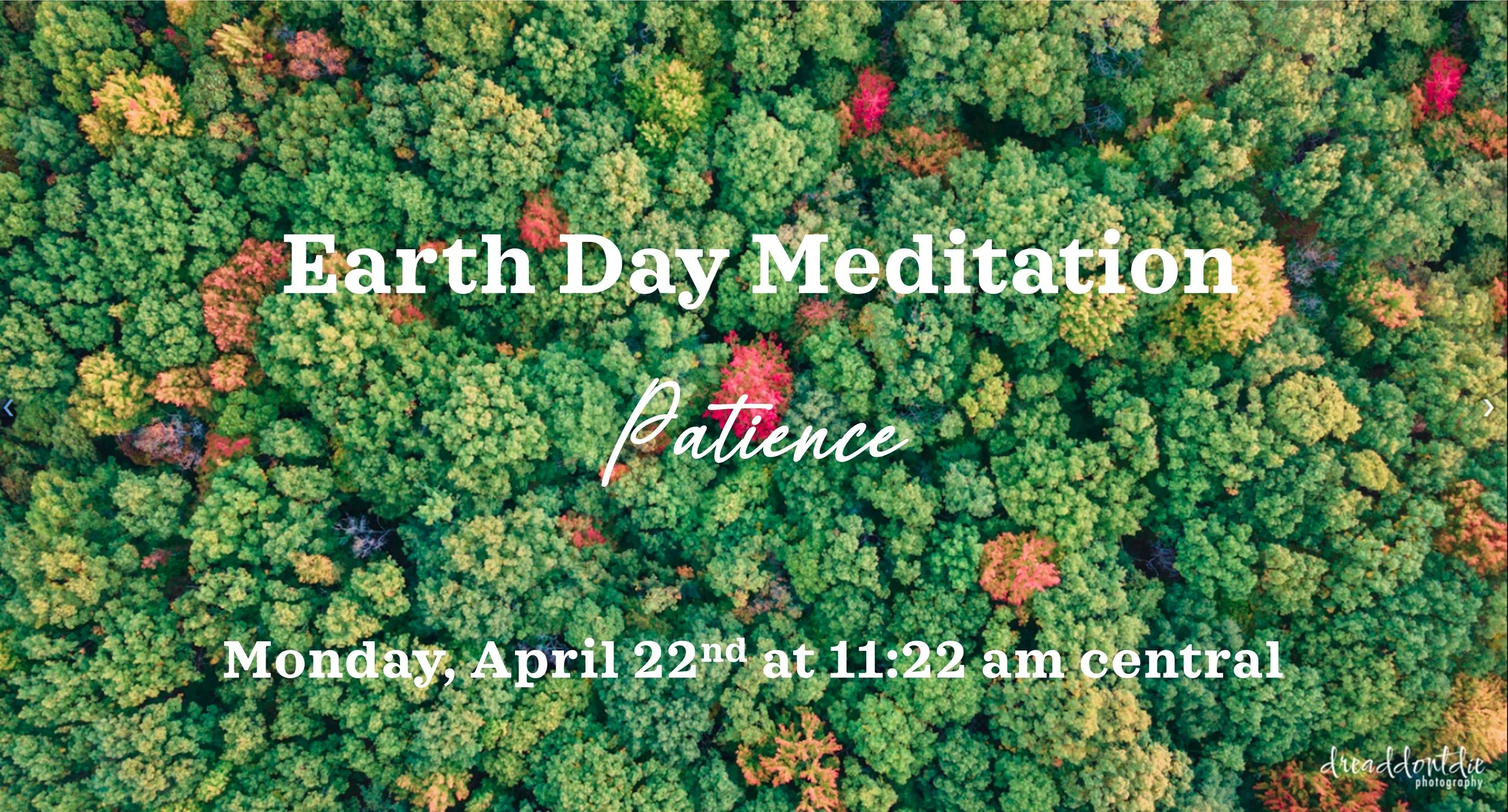 Earth Day Meditation (Patience) — Wabi Sabi