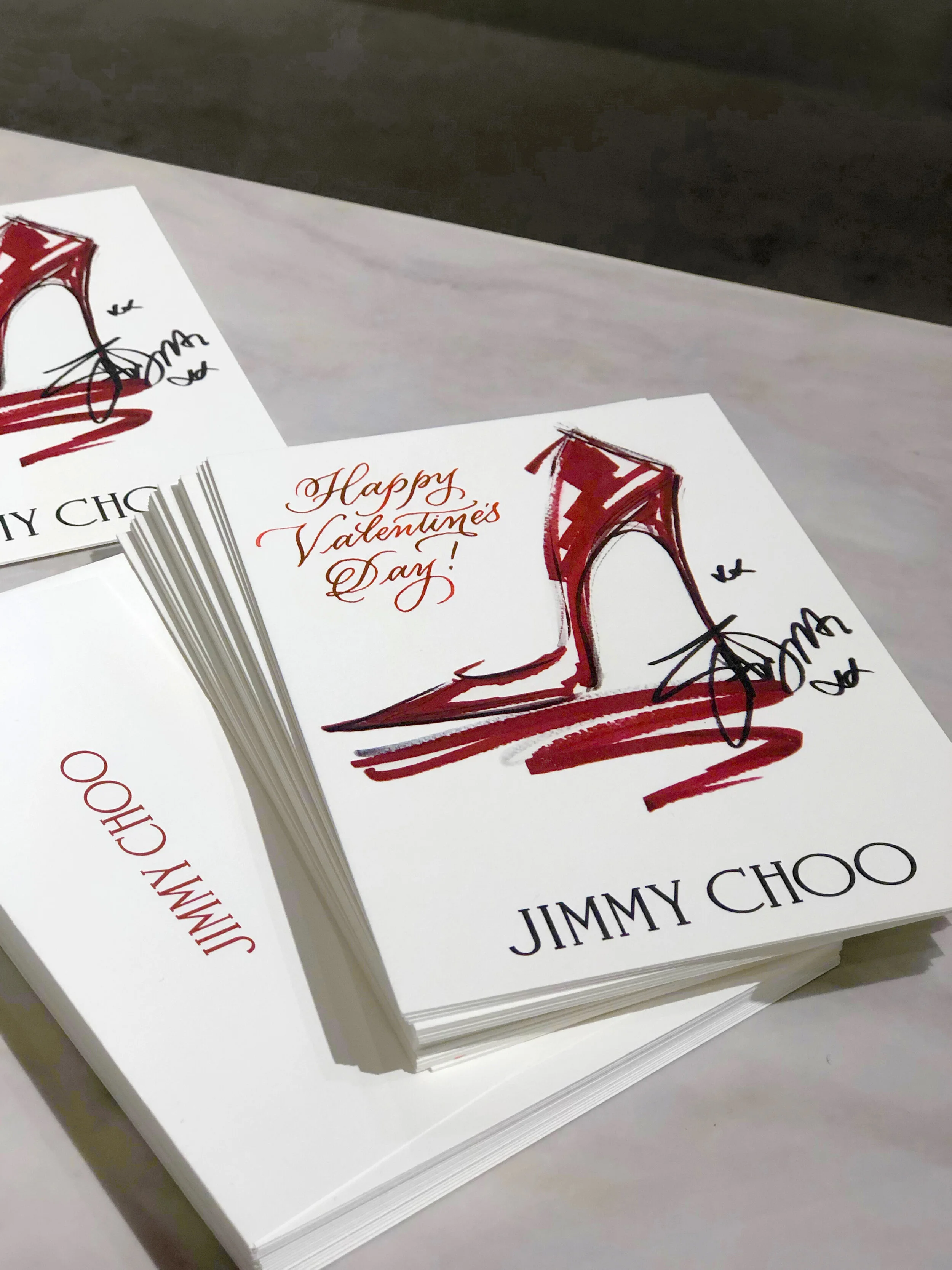 Jimmy Choo Valentine’s Day — Studio Chavelli: Calligraphy & Design