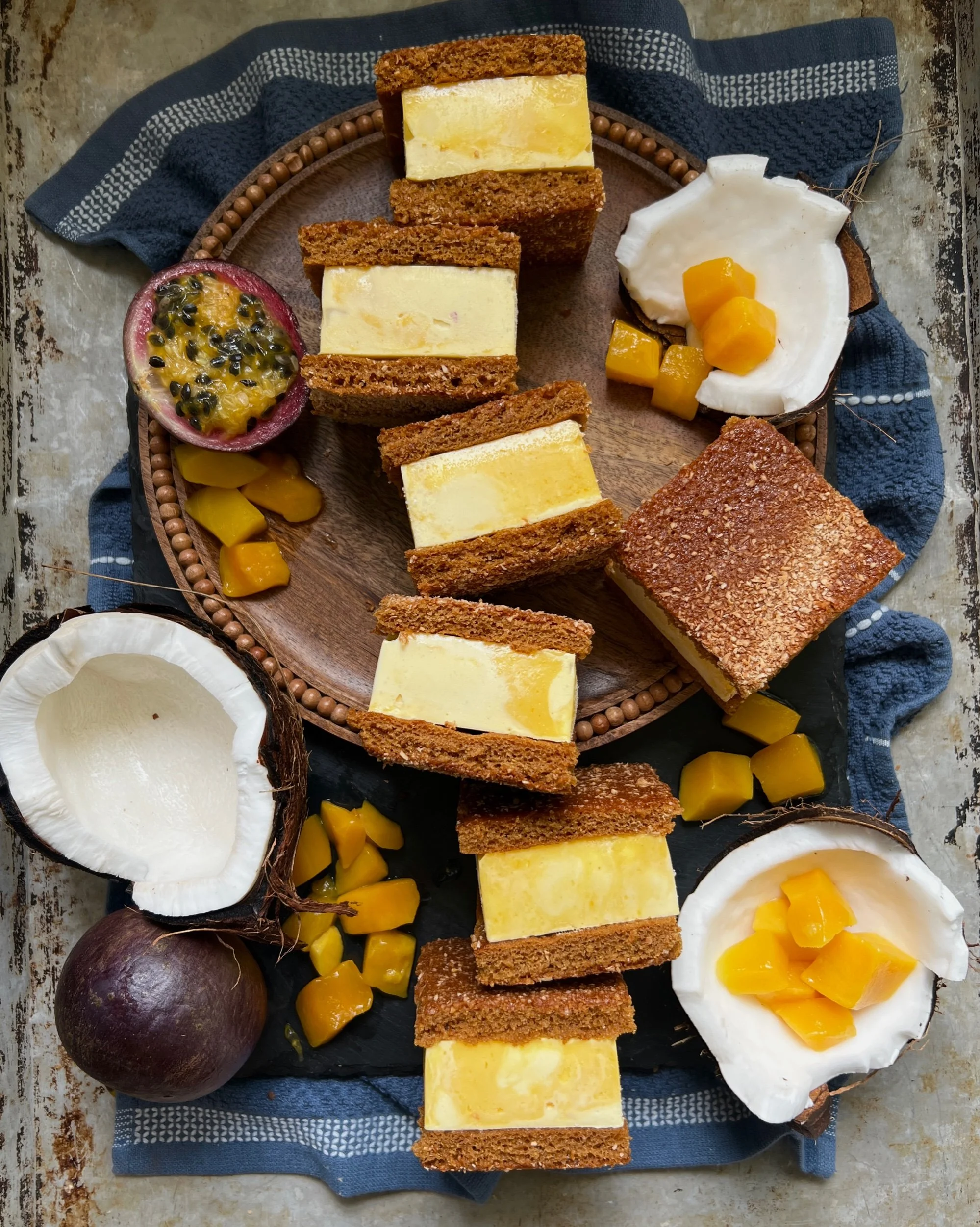 Brazilian Passionfruit Ice Cream with Mixed Berry Core + Toasted ...