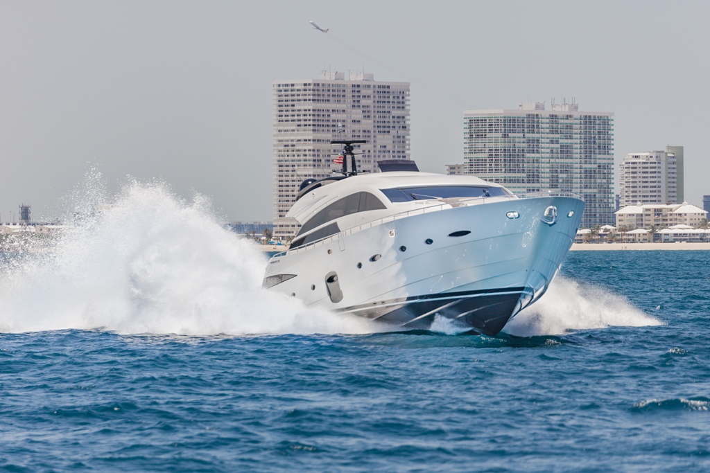 White Metallic Pershing 92 - For Sale - South Florida — Chris Coughlin ...