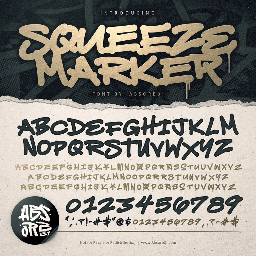 FONTS — Absorb81 - Illustration / Design / Typography