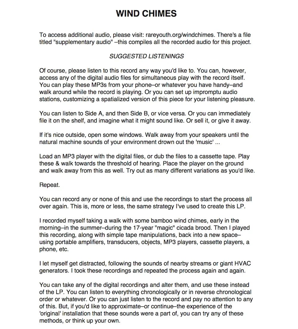 Wind Chimes — Geoff Mullen