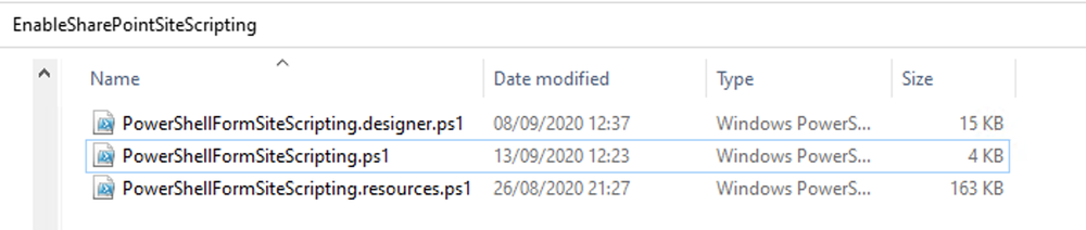 Enable SharePoint Site Scripts with PnP PowerShell and a Windows Form ...
