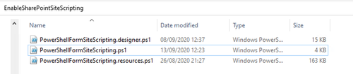 Enable SharePoint Site Scripts with PnP PowerShell and a Windows Form ...