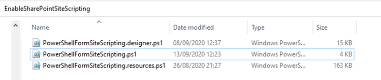 Enable SharePoint Site Scripts with PnP PowerShell and a Windows Form — Read and Understood for ...