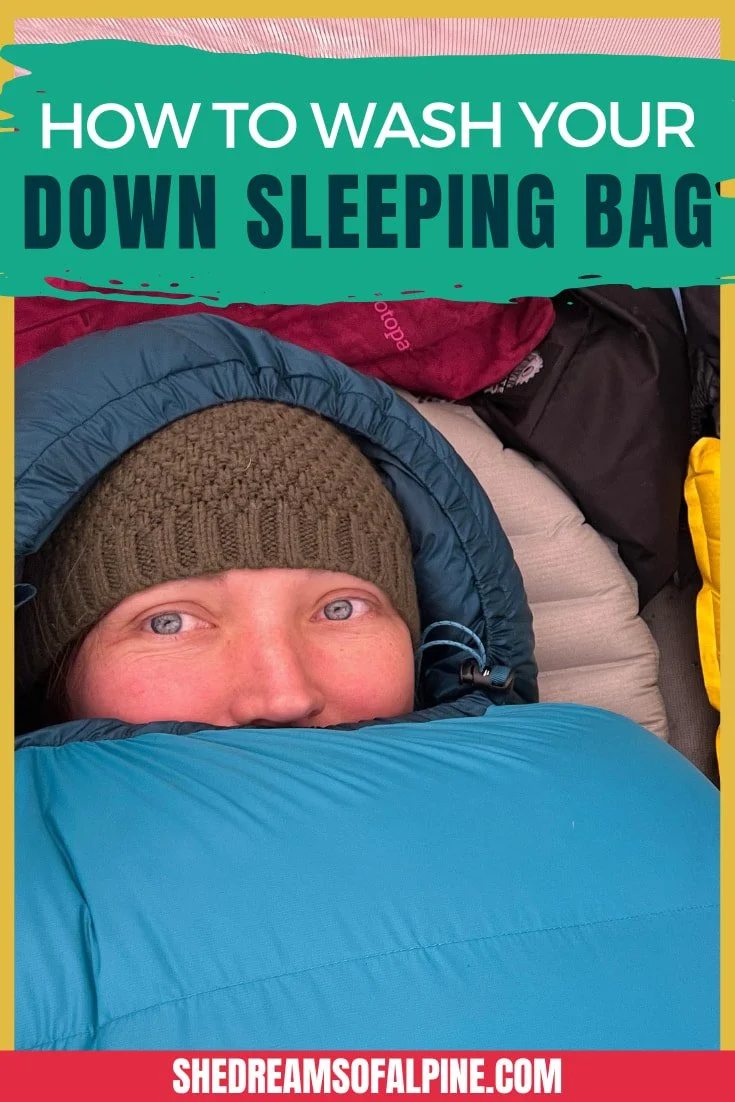 How to Wash a Down Sleeping Bag — She Dreams Of Alpine