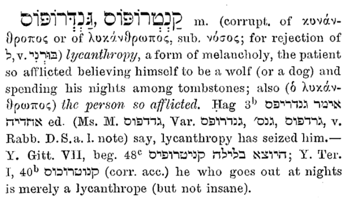 Chagigah 3b ~ Werewolves, Lycanthropy, and Mental Illness — Talmudology