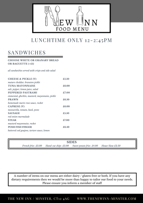 KITCHEN — The New Inn