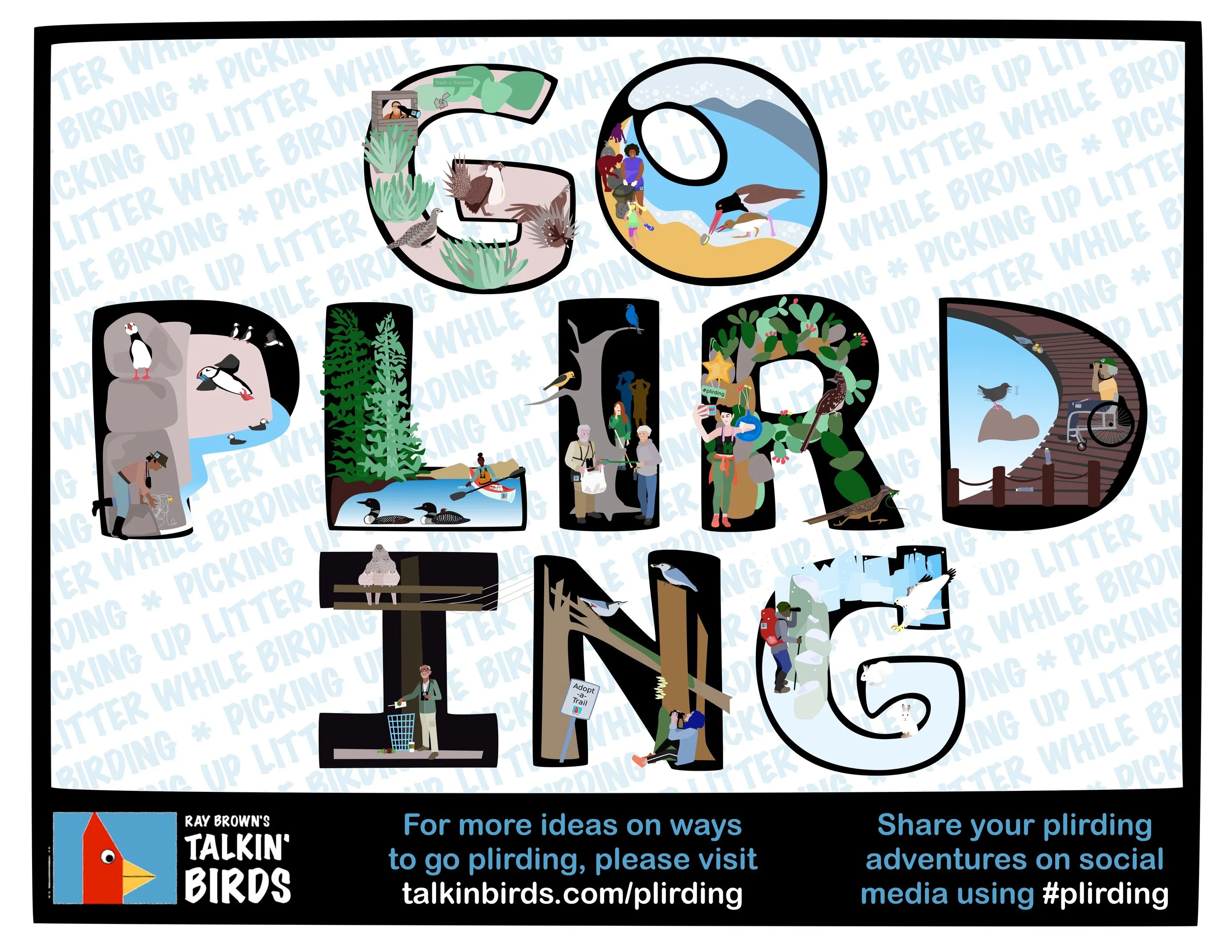 Plirding Infographic 1 line — Ray Brown's Talkin' Birds