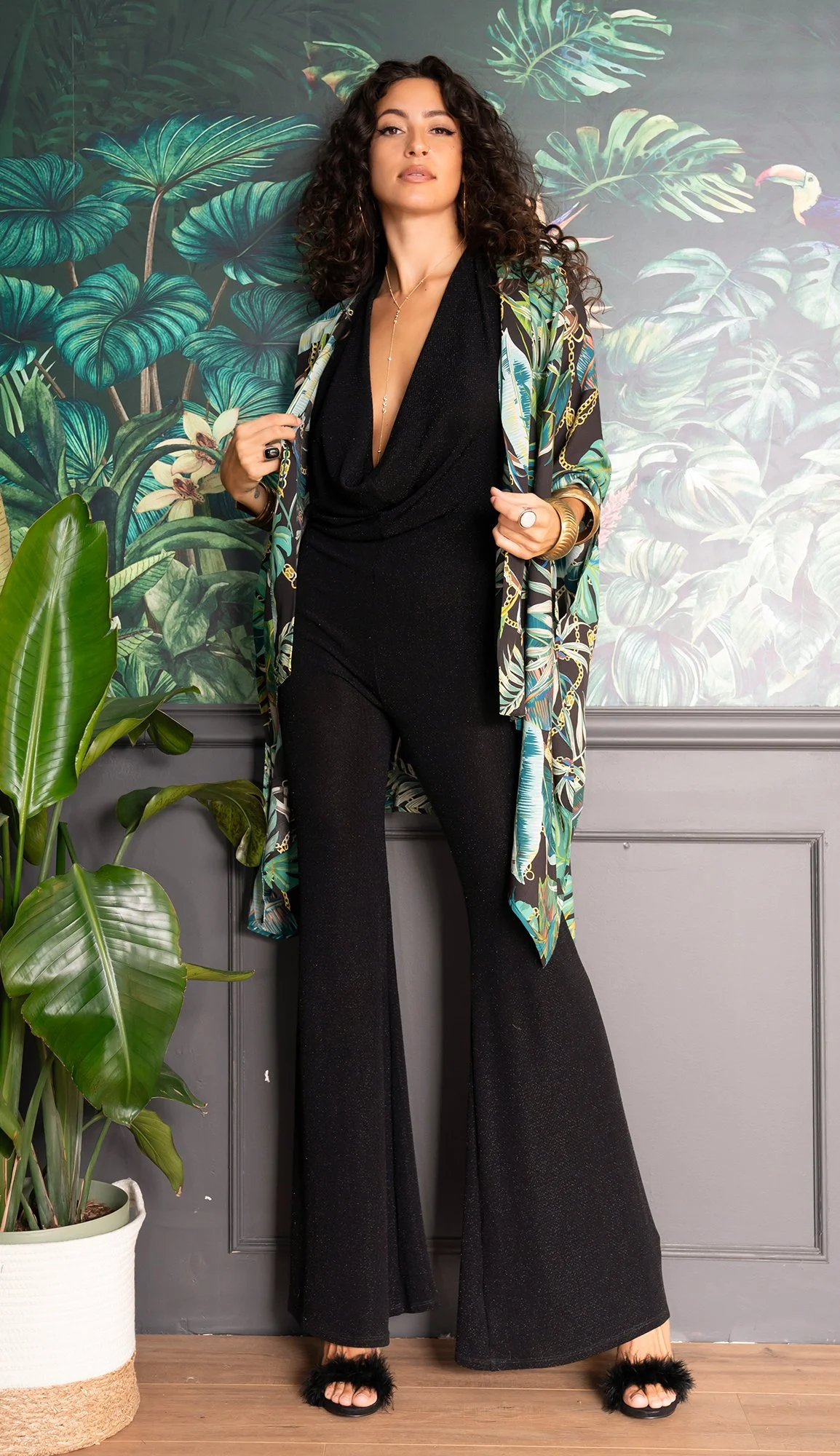 Jungle print robe, ethically made in the USA! — Temple Ro