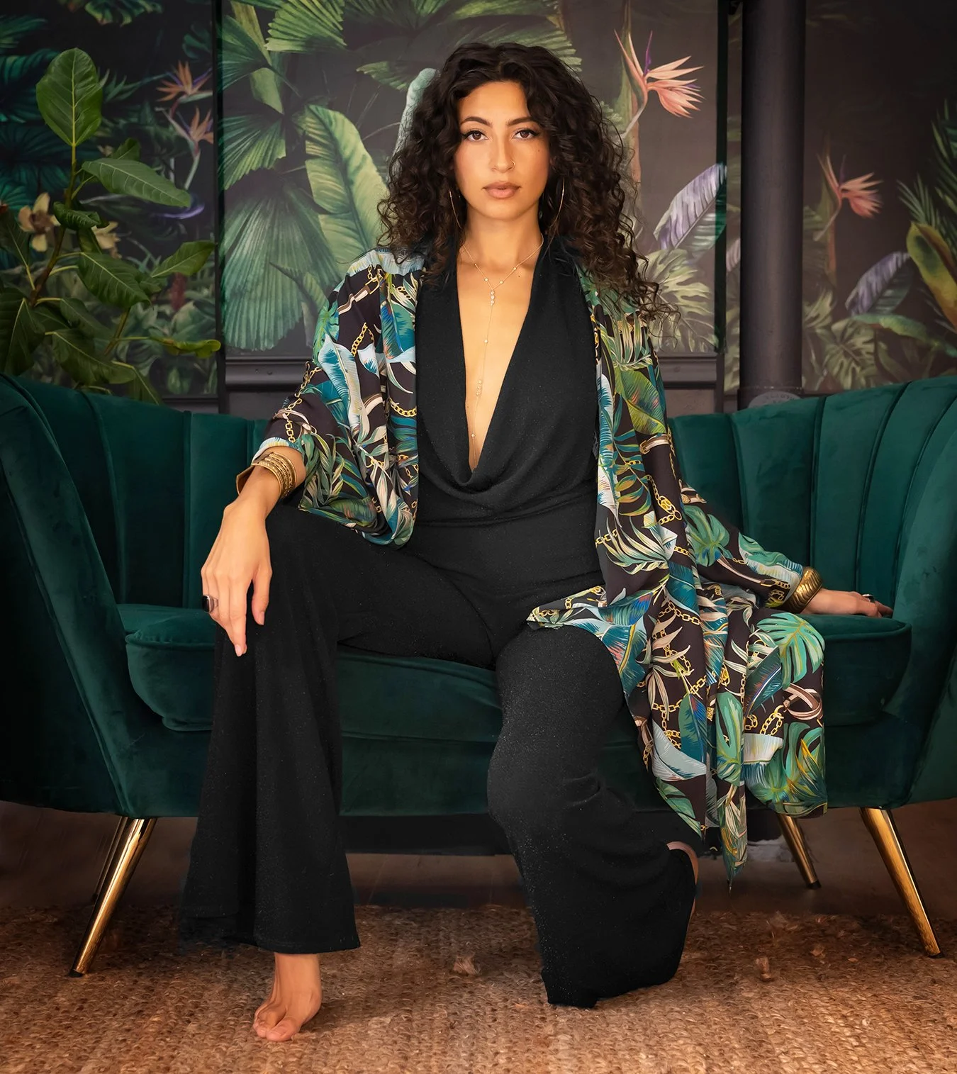 Jungle print robe, ethically made in the USA! — Temple Ro