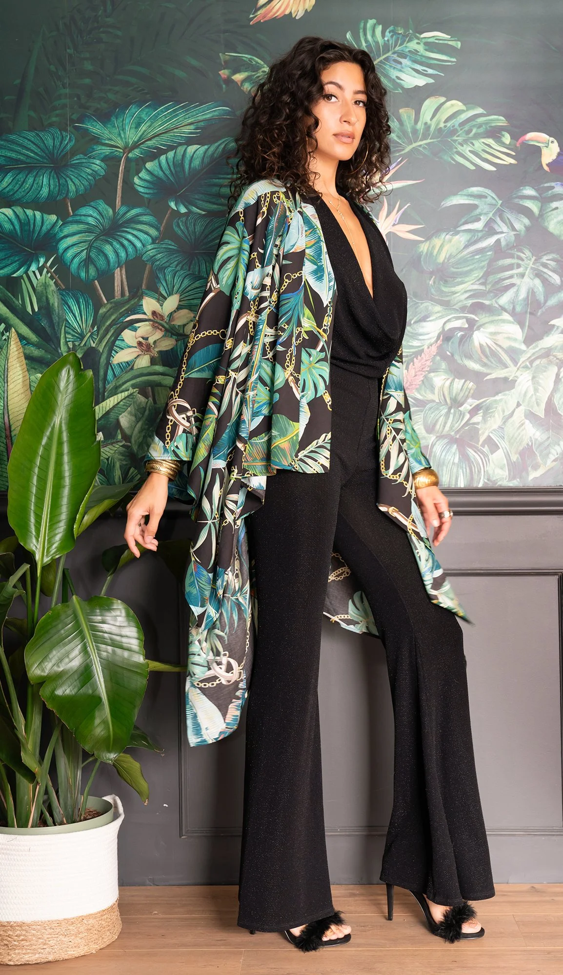 Jungle print robe, ethically made in the USA! — Temple Ro