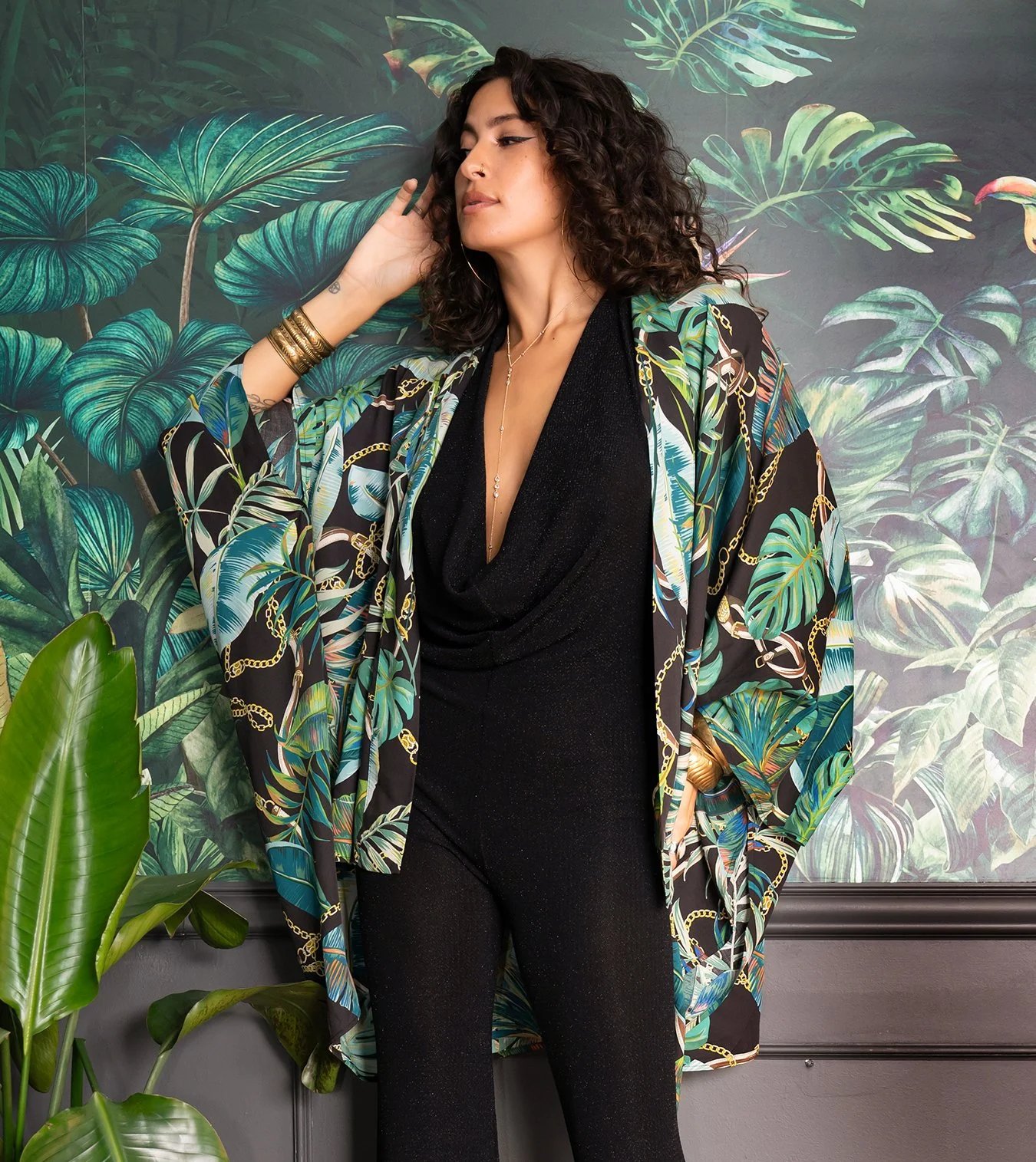 Jungle print robe, ethically made in the USA! — Temple Ro