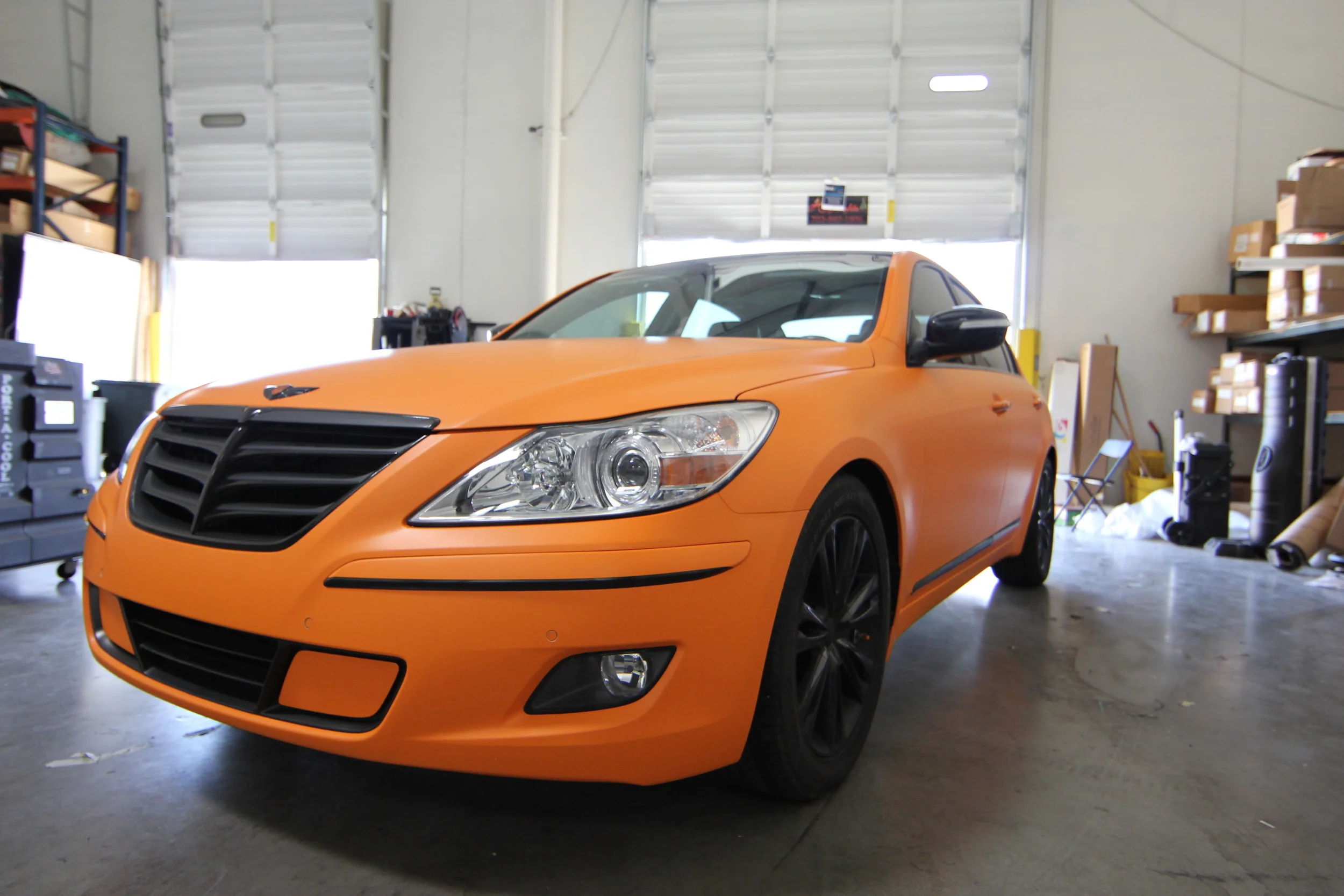 Hyundai Genesis - Matte Orange — Incognito Wraps