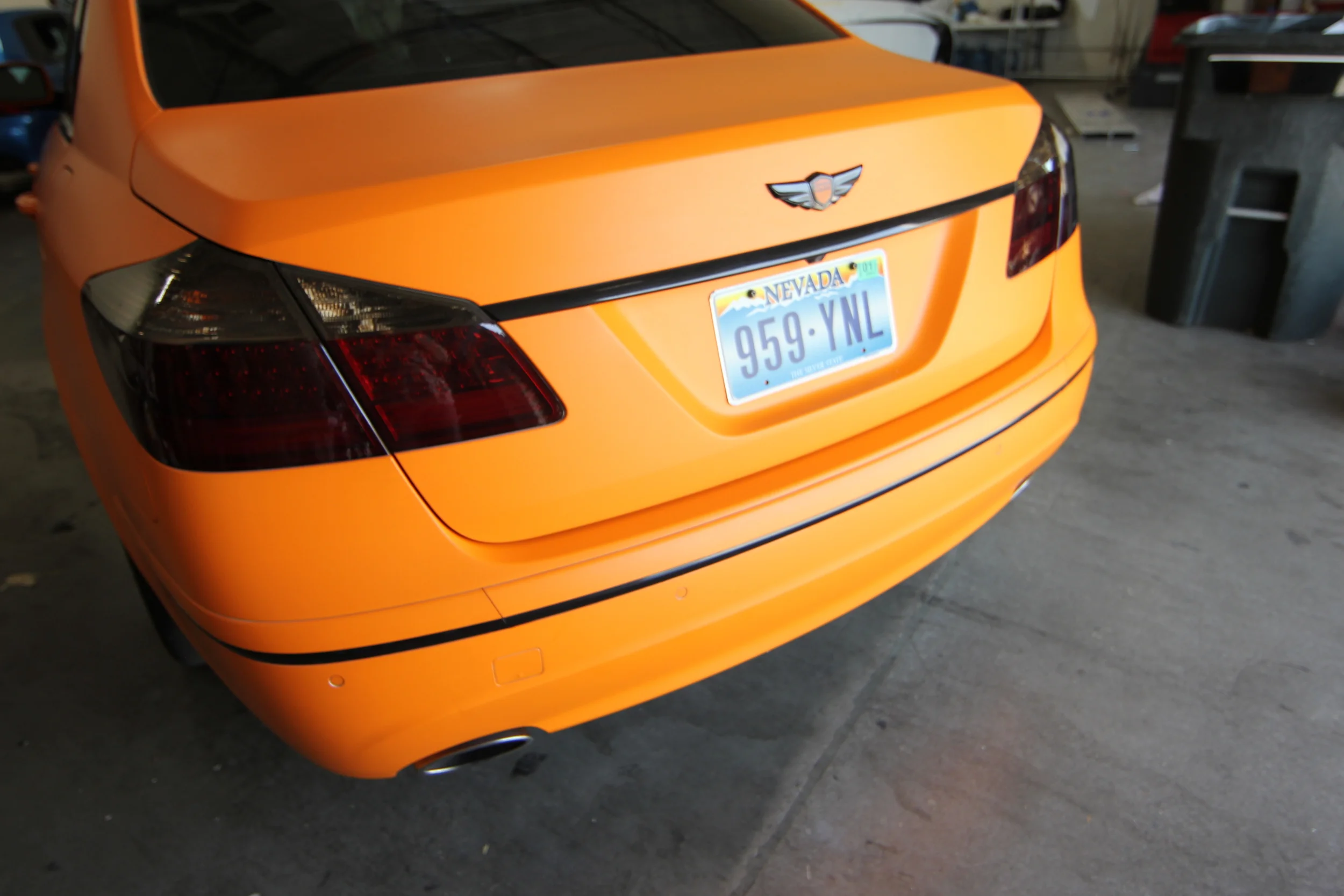 Hyundai Genesis - Matte Orange — Incognito Wraps