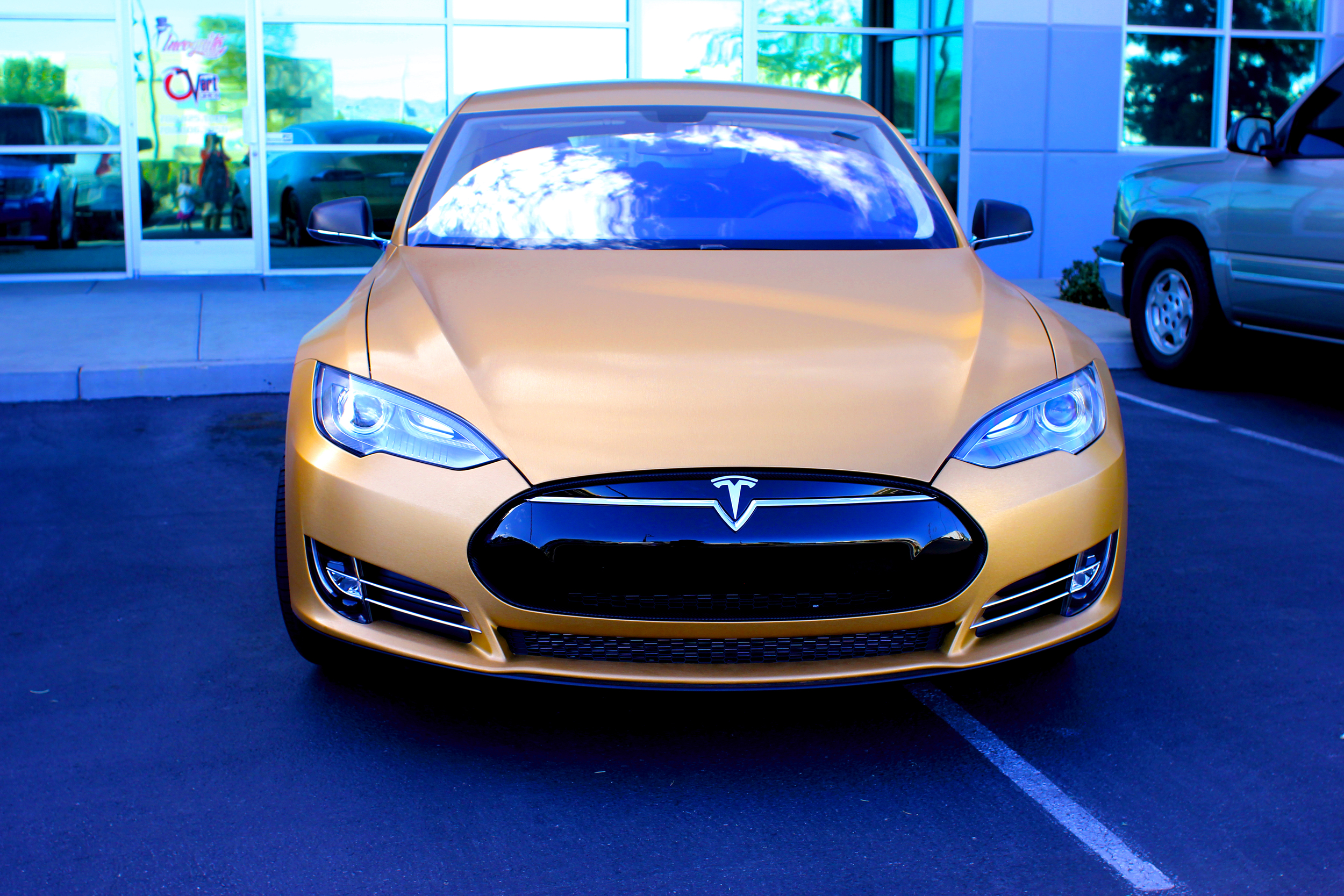 Tesla Model S - Brushed Bronze — Incognito Wraps