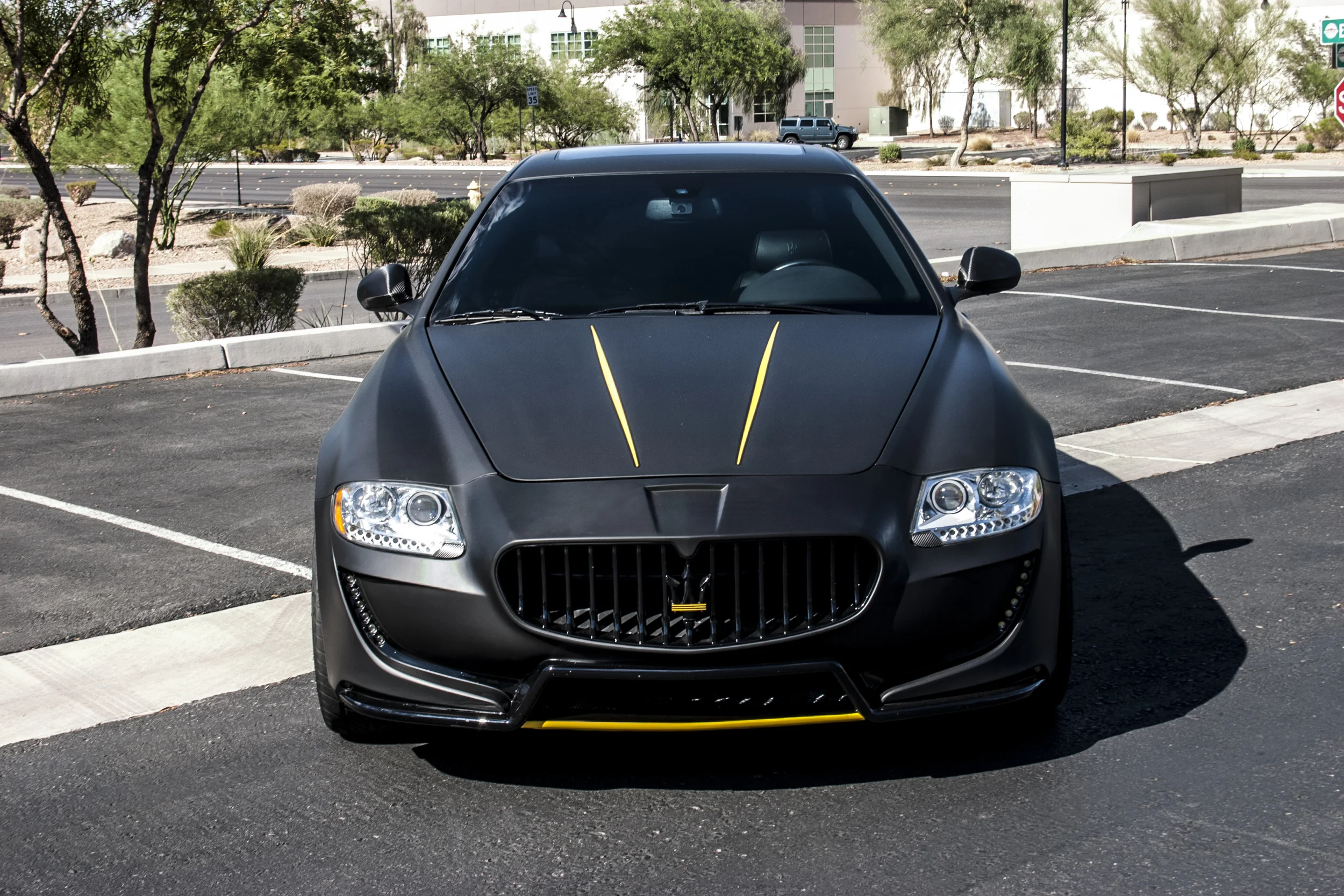 Maserati Quattroporte - Matte Black — Incognito Wraps