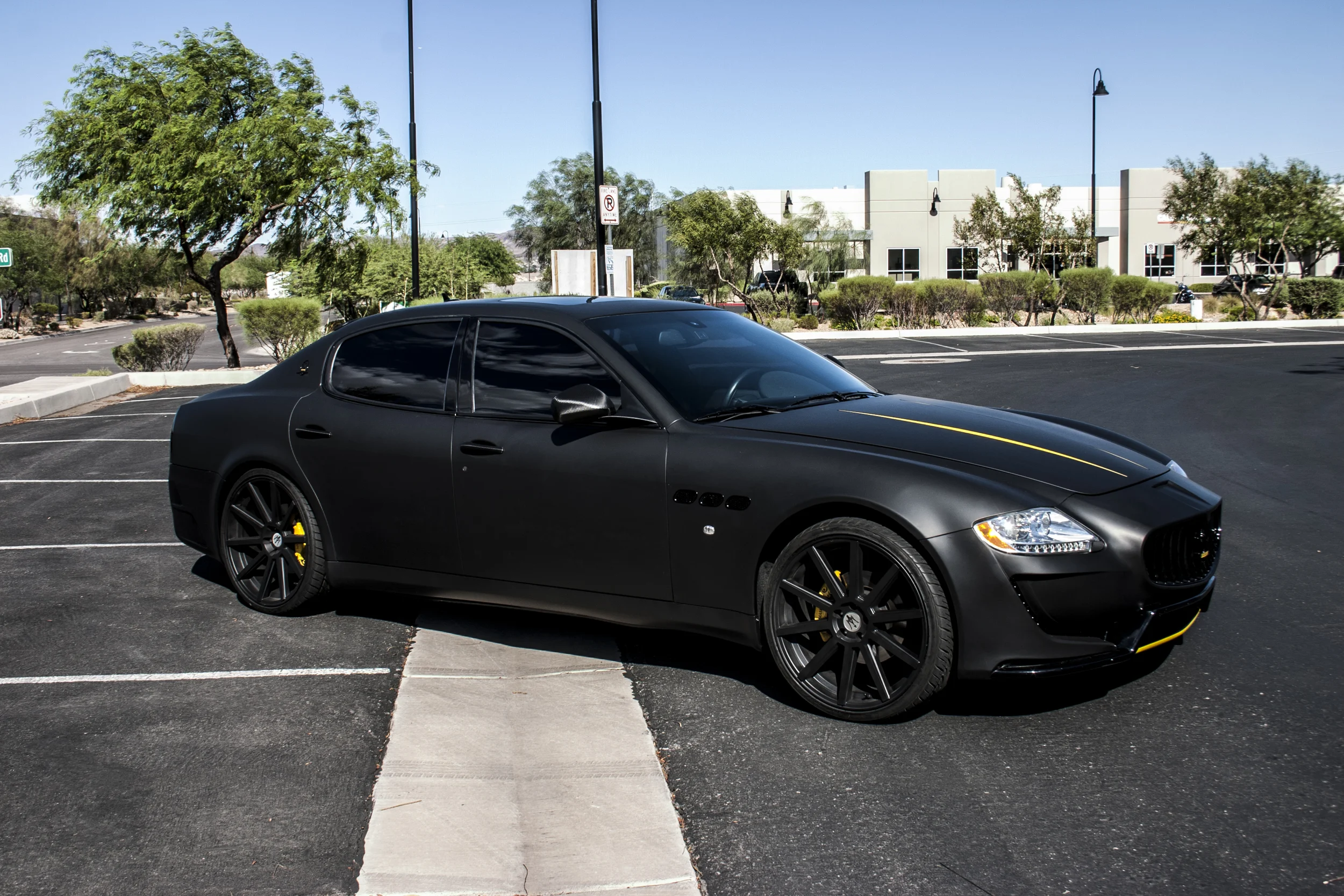 Maserati Quattroporte - Matte Black — Incognito Wraps