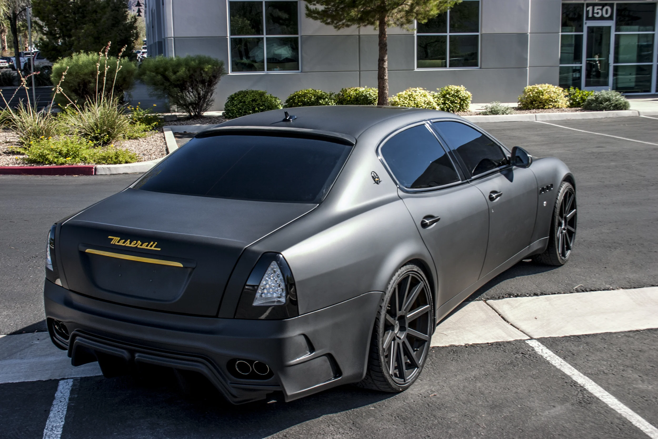 Maserati Quattroporte - Matte Black — Incognito Wraps