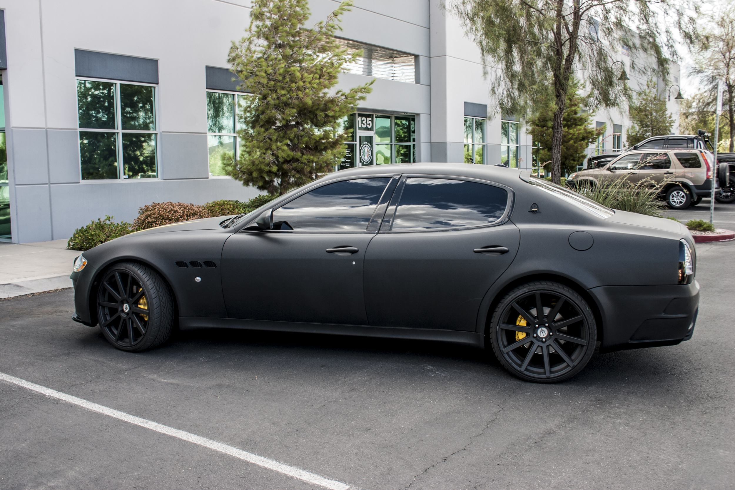 Maserati Quattroporte - Matte Black — Incognito Wraps