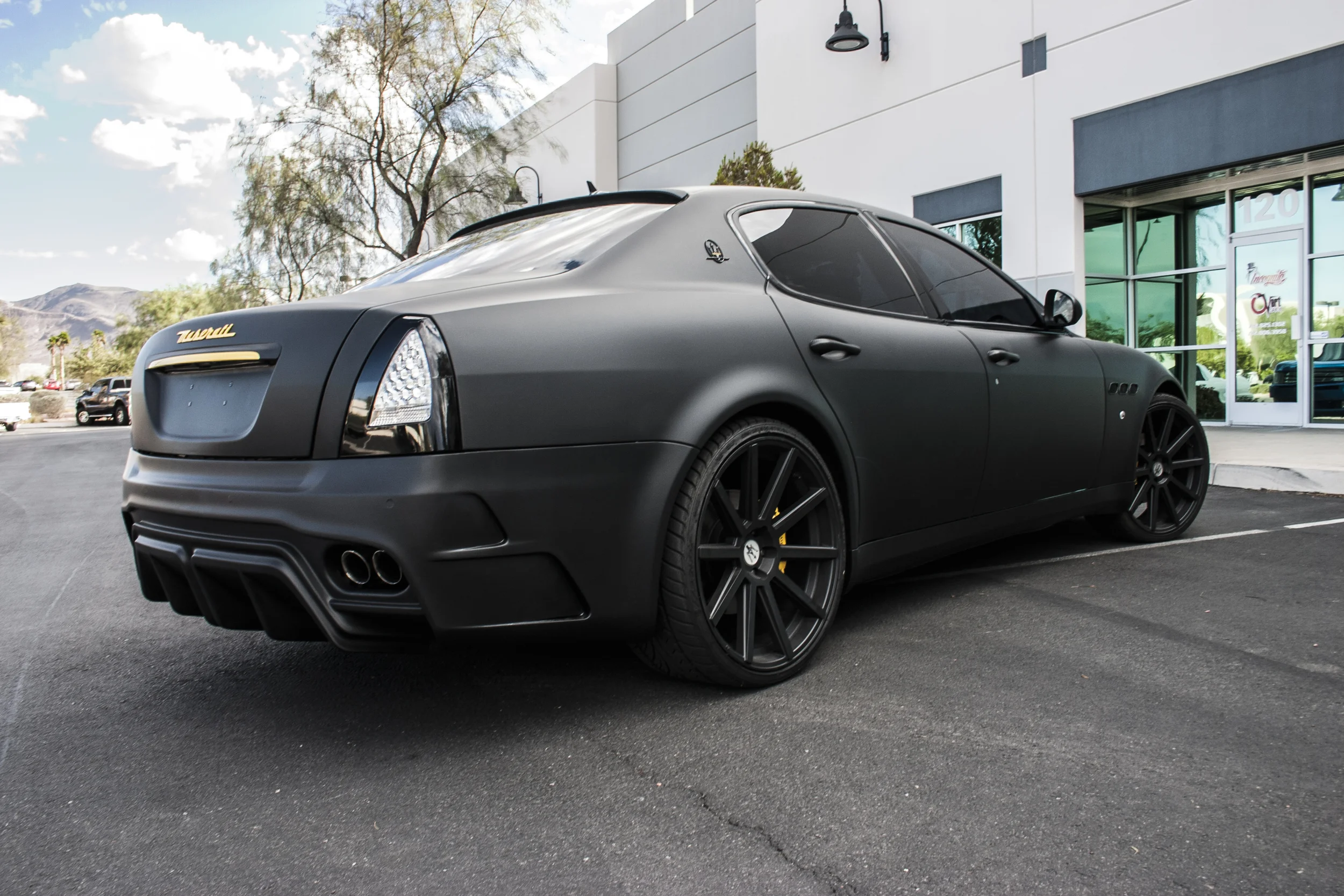Maserati Quattroporte - Matte Black — Incognito Wraps