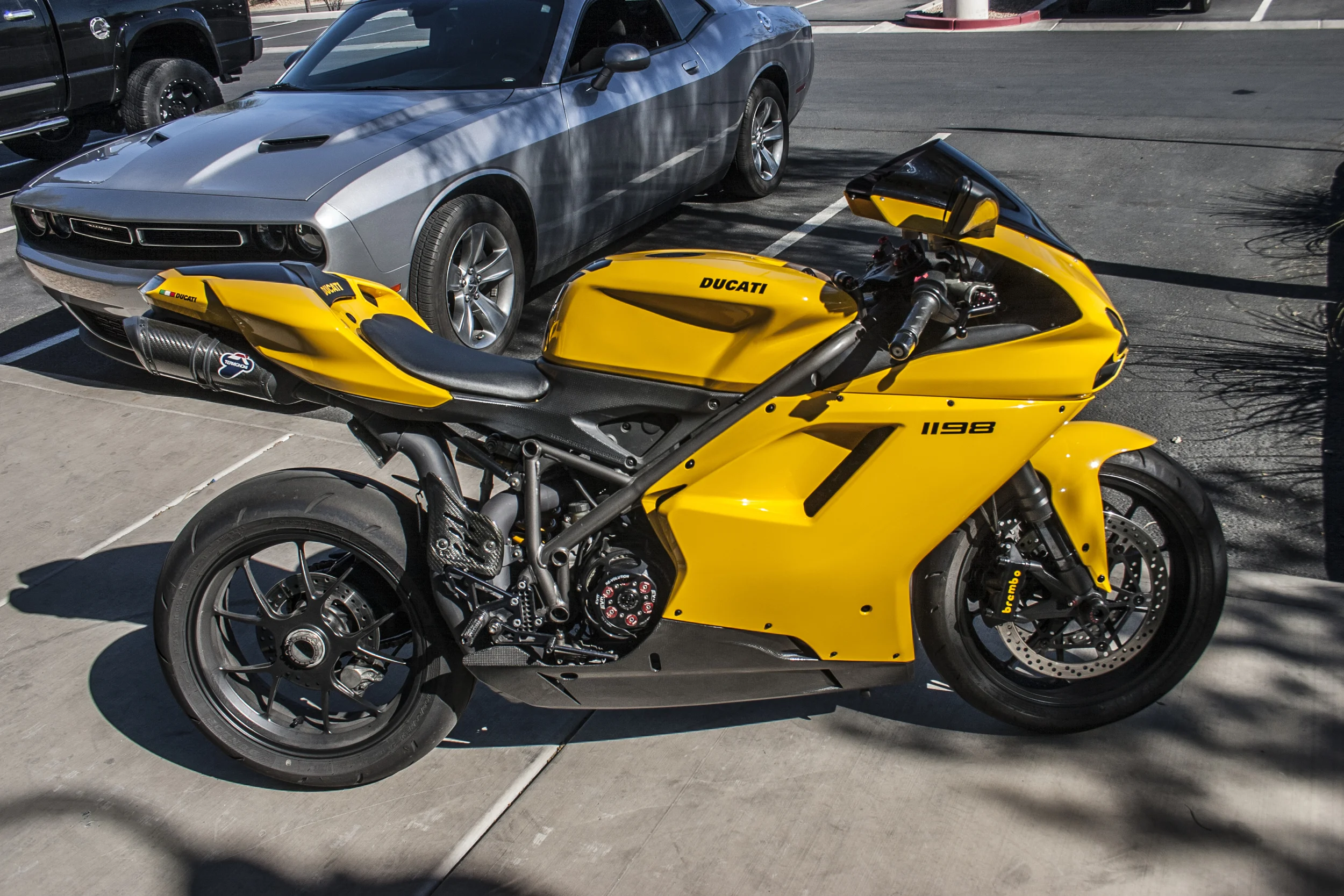 Yellow Ducati