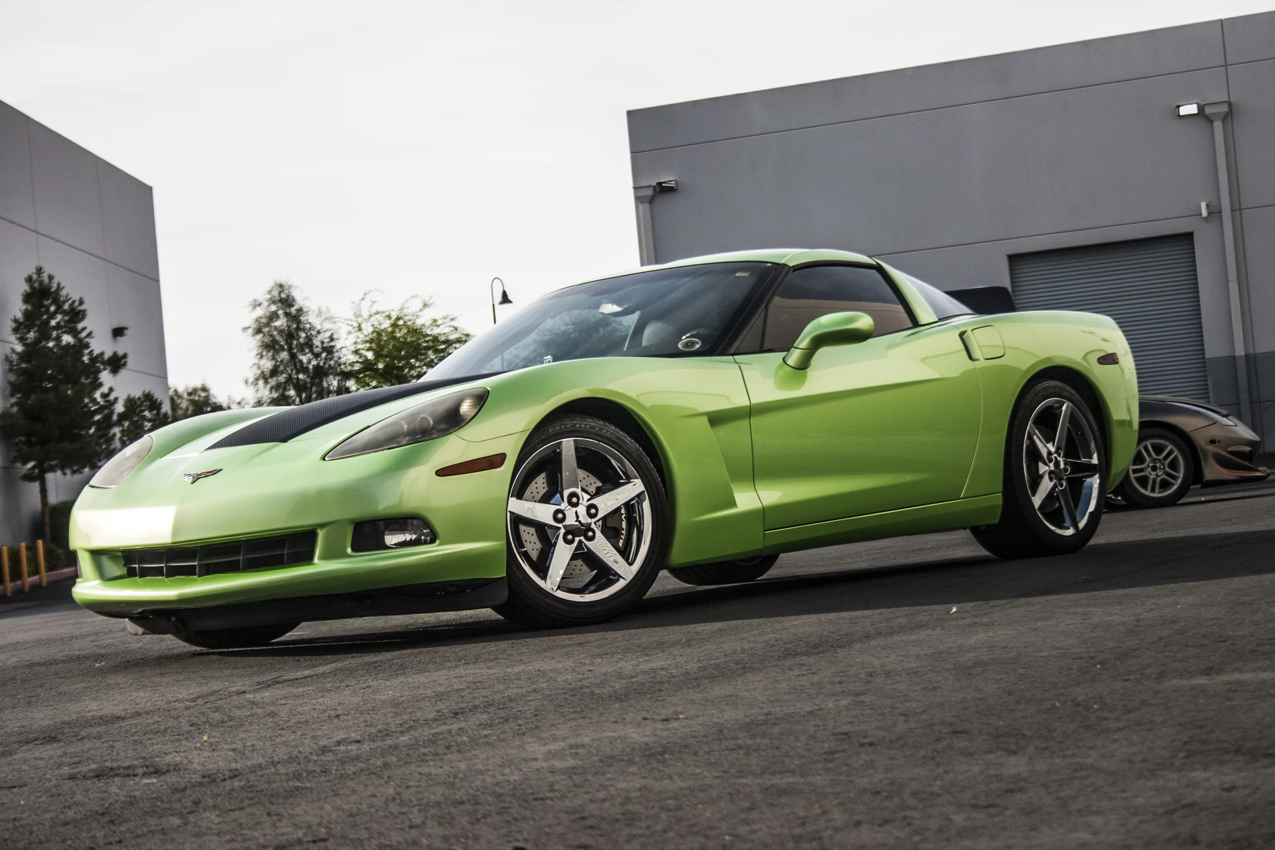 Lime Green Corvette