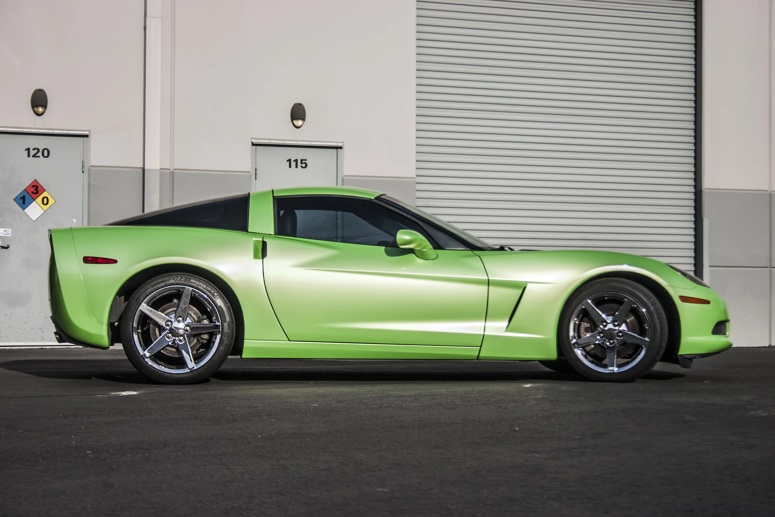 Lime Green Corvette