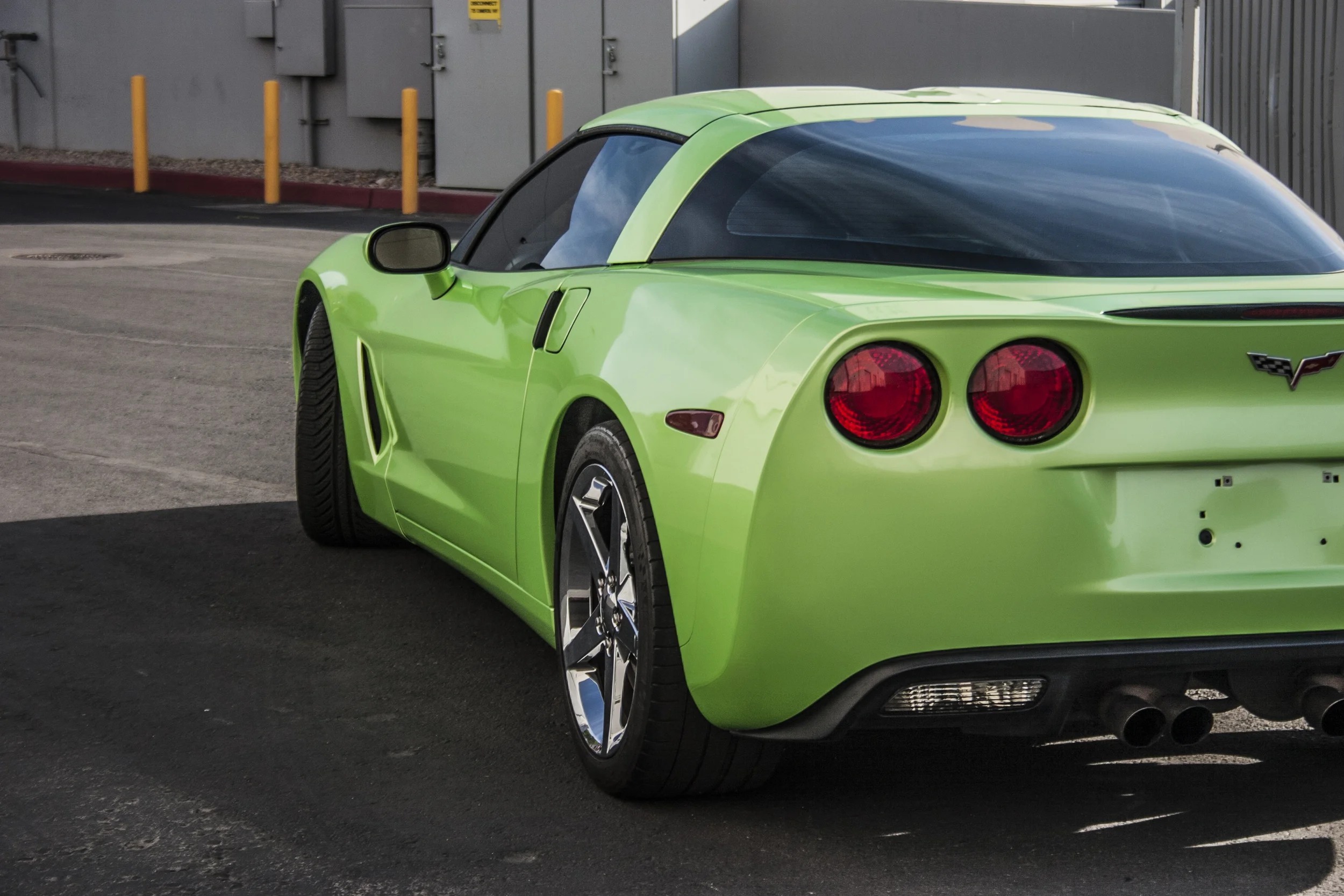 Lime Green Corvette