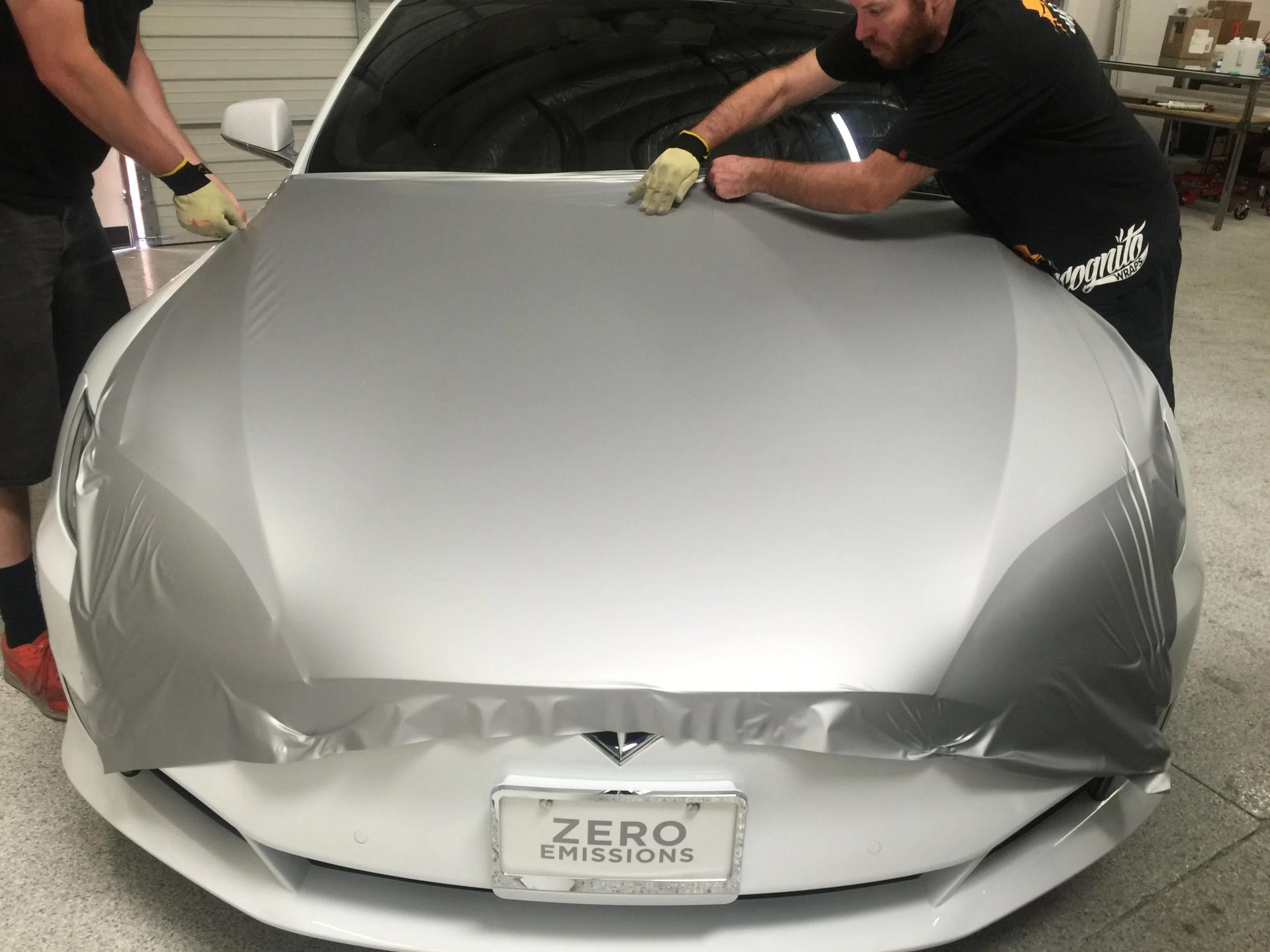 Tesla Model S - Matte Silver — Incognito Wraps