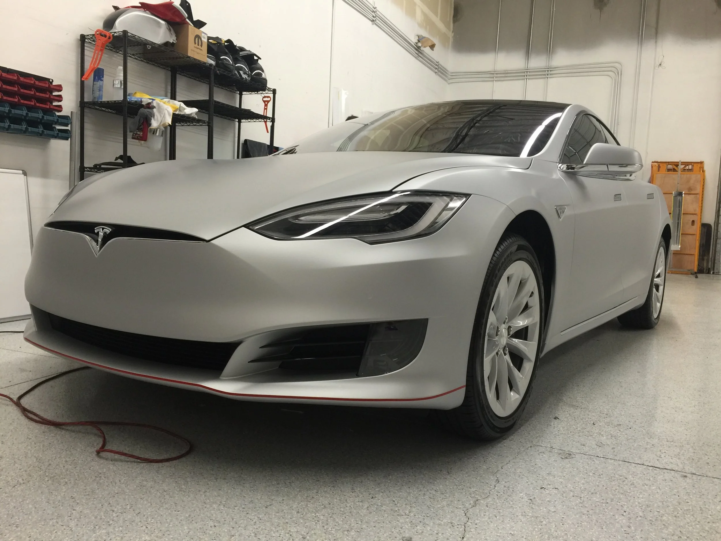 Tesla Model S - Matte Silver — Incognito Wraps