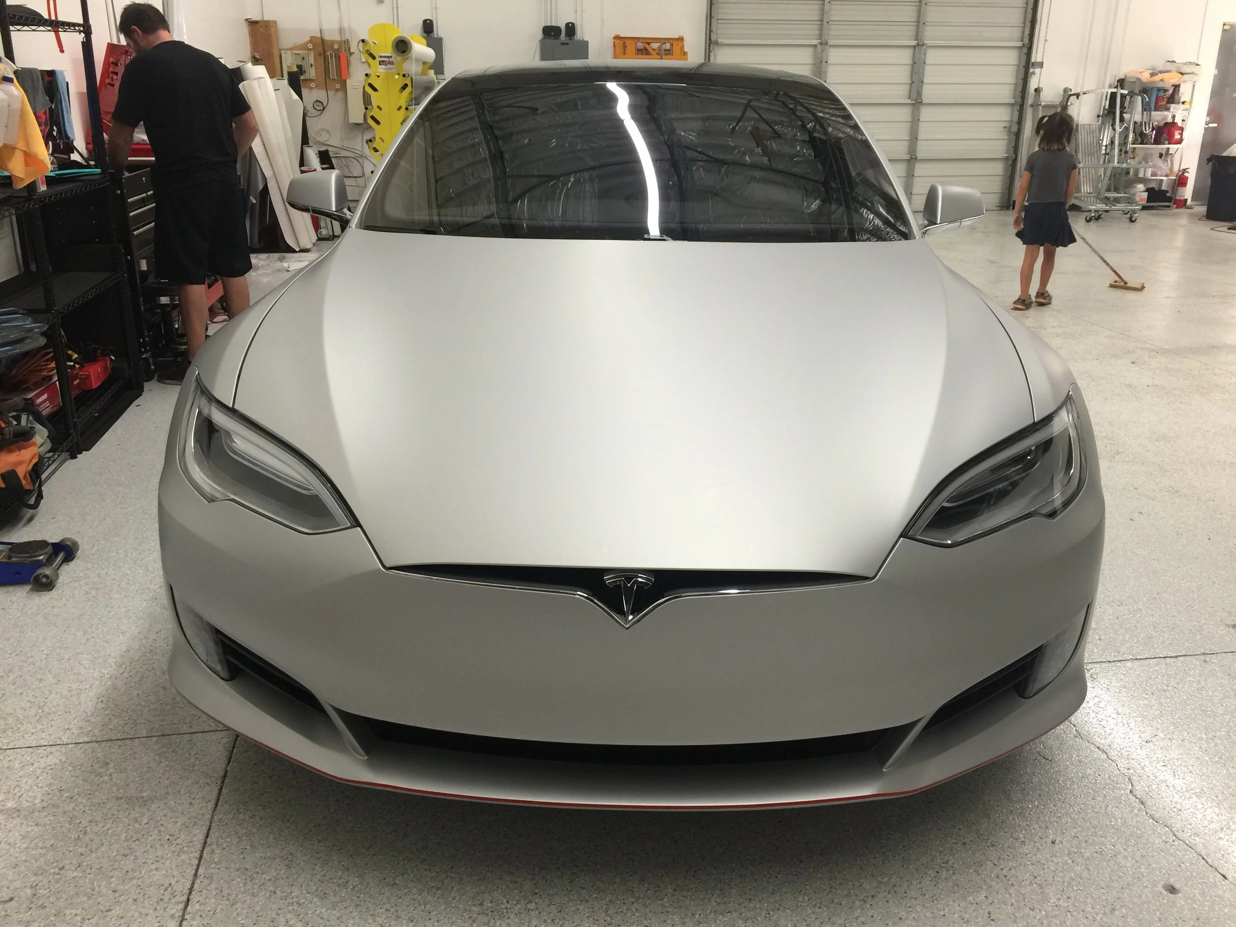Tesla Model S - Matte Silver — Incognito Wraps