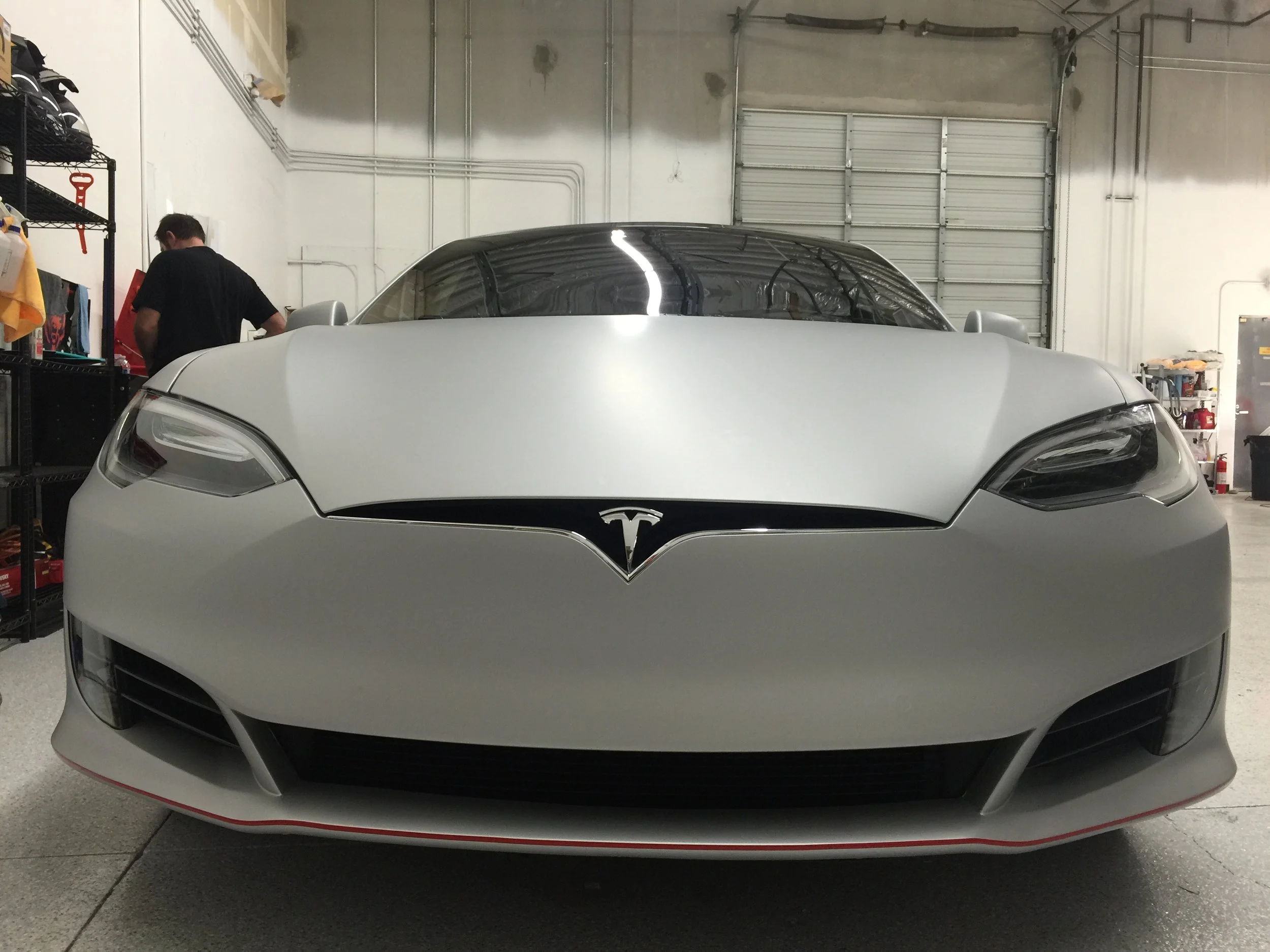 Tesla Model S - Matte Silver — Incognito Wraps