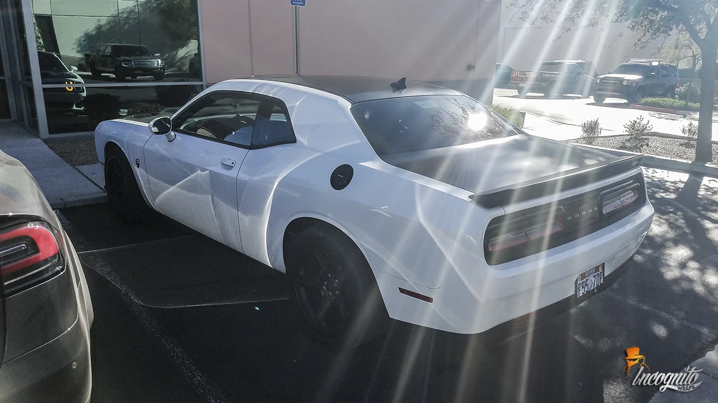 Dodge Challenger Hellcat - Satin Black Hood, Roof and Trunk — Incognito ...