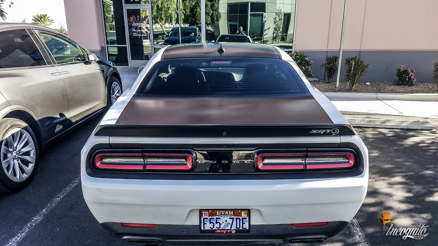 Dodge Challenger Hellcat - Satin Black Hood, Roof and Trunk — Incognito ...
