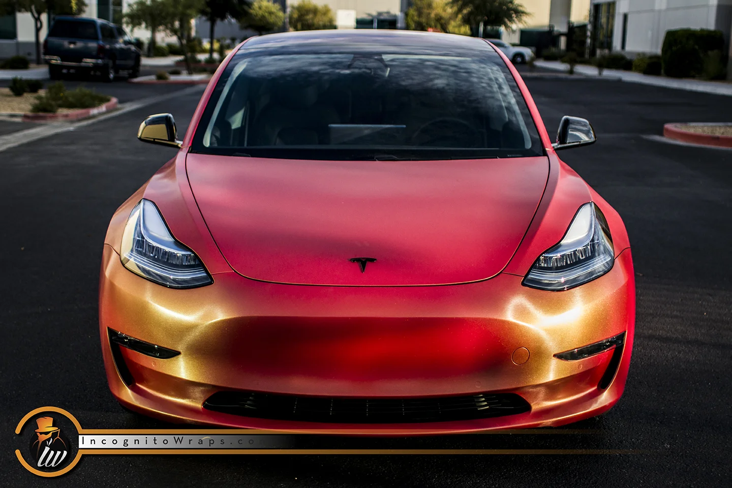 Tesla Model 3 - Brushed Sunset Shift — Incognito Wraps
