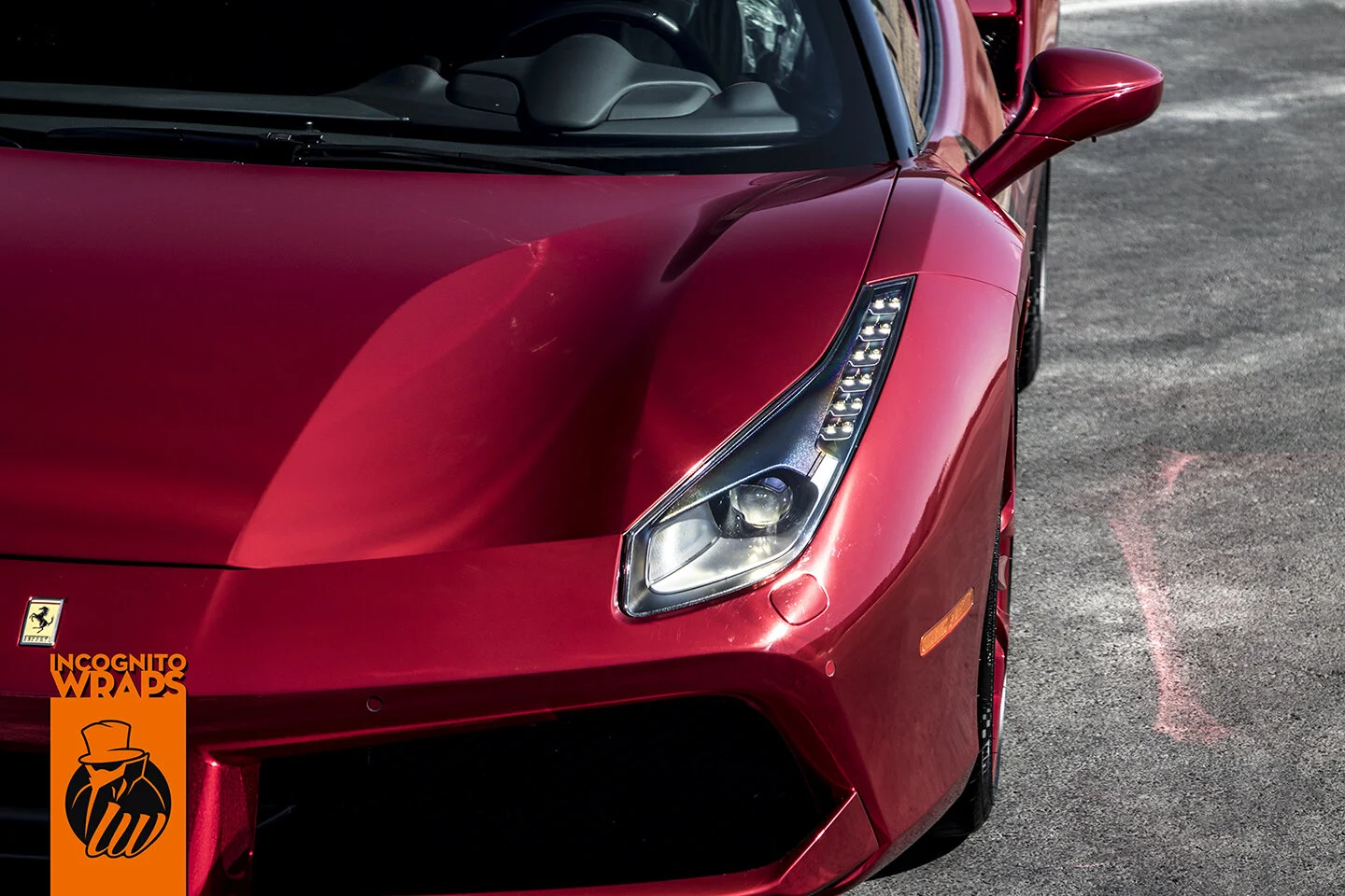 Red Chrome Ferrari
