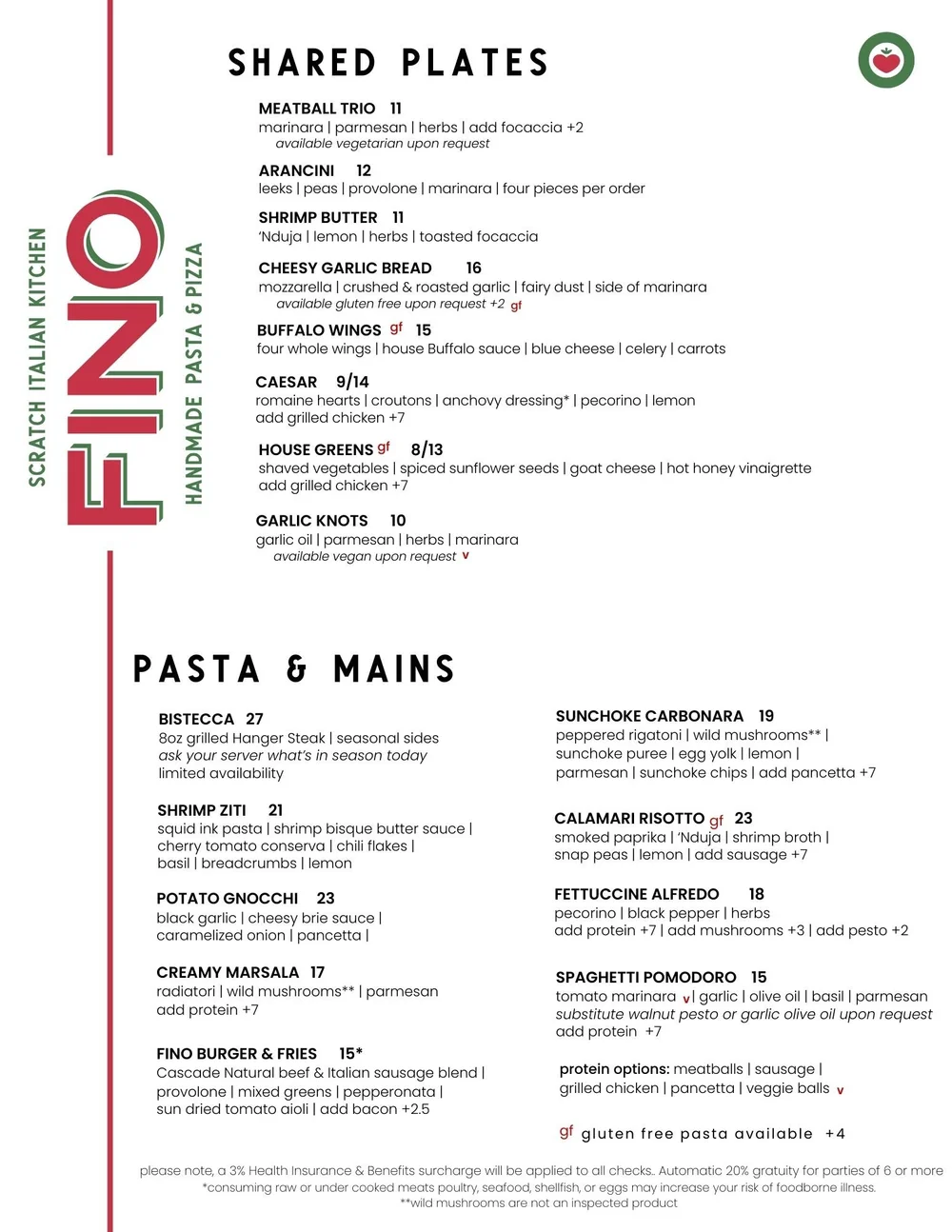 FINO - DINE-IN & TAKE-OUT