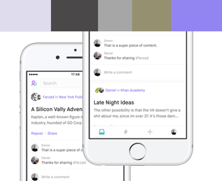 8 Color Scheme Trends In Mobile App Design Envato Medium Design Trends
