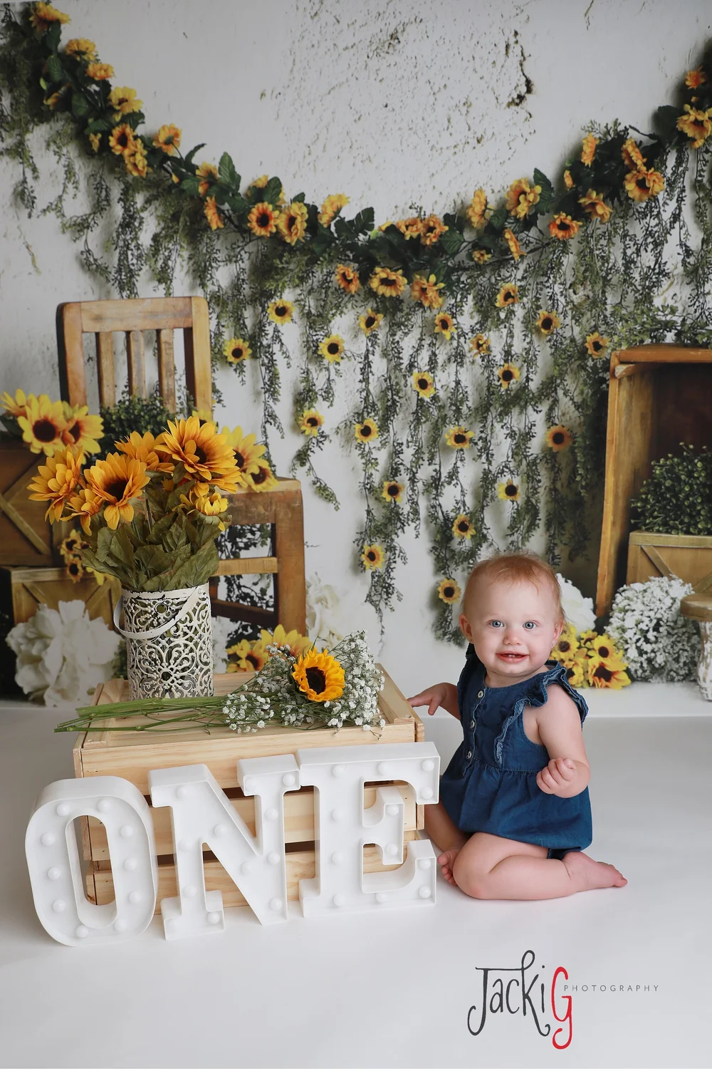 Sunflower Theme Cake Smash | Best Flower Site