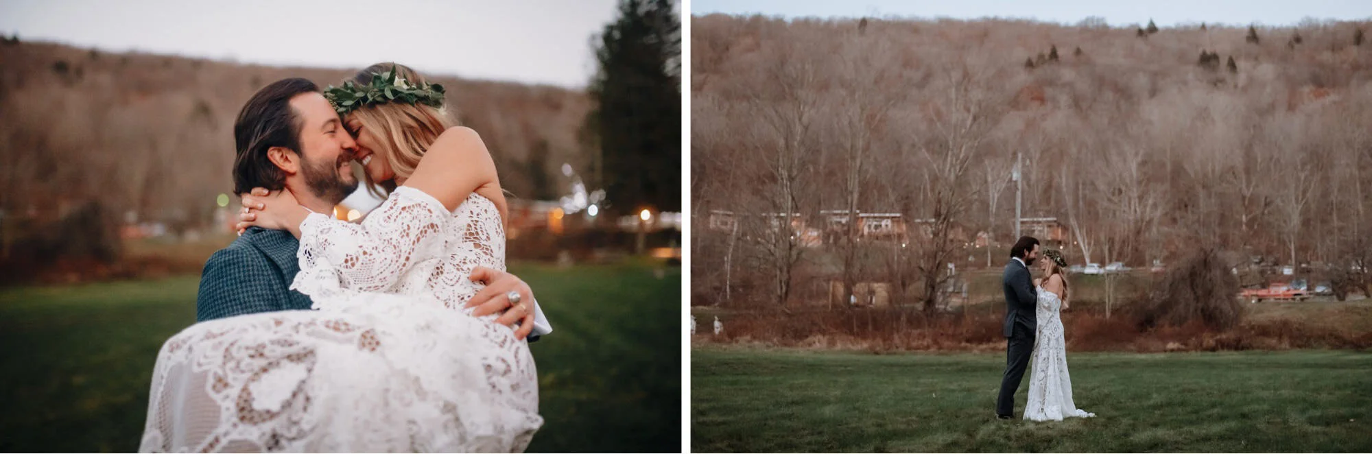 Full Moon Resort Wedding Photos - Autumn, Boho, Catskills - Hudson ...