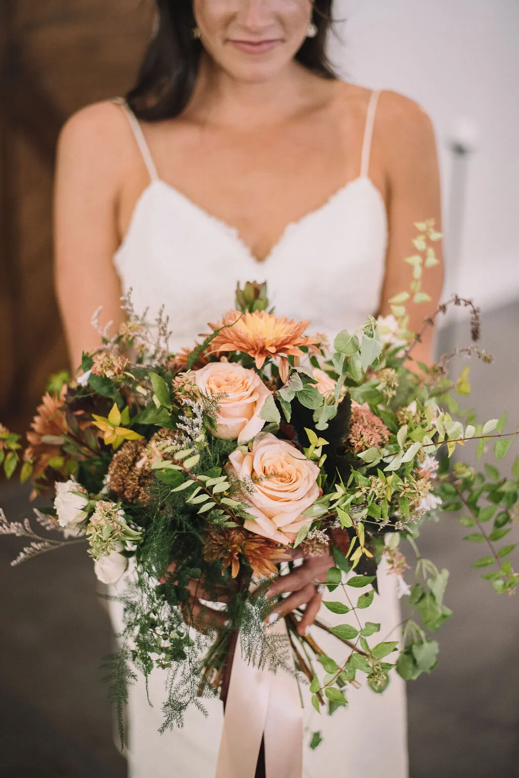 BOUQUET COLOR: PEACH & ORANGE — Rose Of Sharon Floral Design Studio