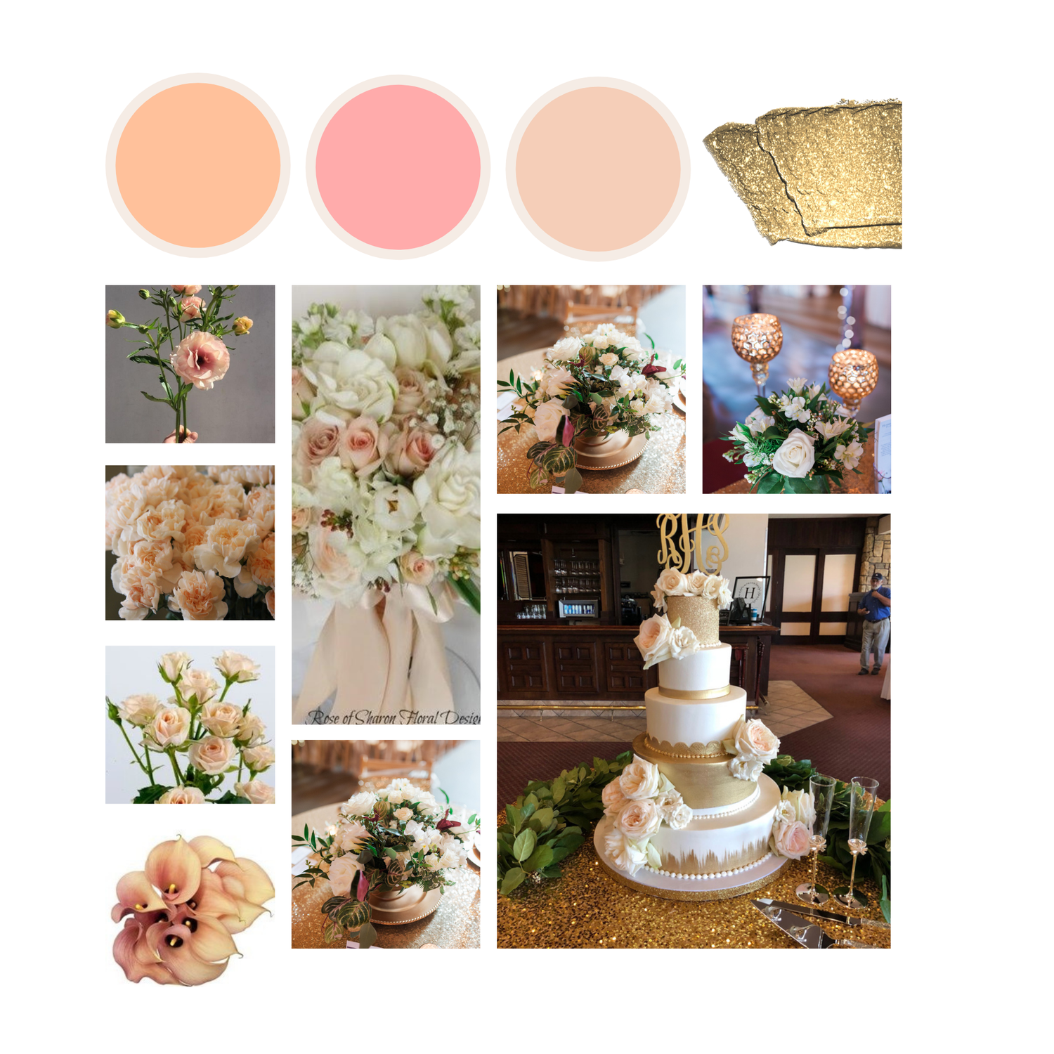 Let Your Winter Glow with Peach Fuzz and Gold: Elegant Event Decor ...